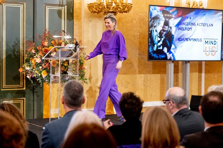 Queen Maxima Attends MIND US Foundation Work Meeting — Royal Portraits ...