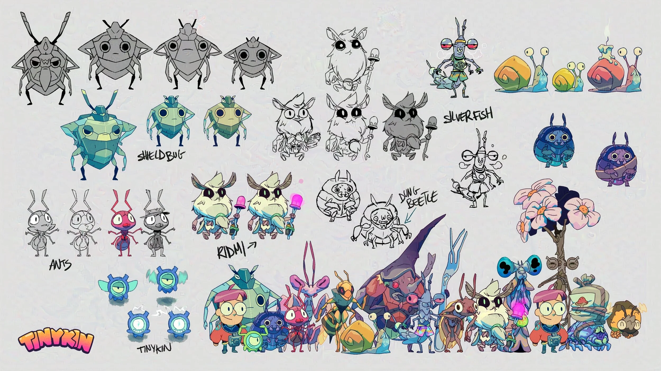 Creature NPCs, Tinykin — Concept Art Association
