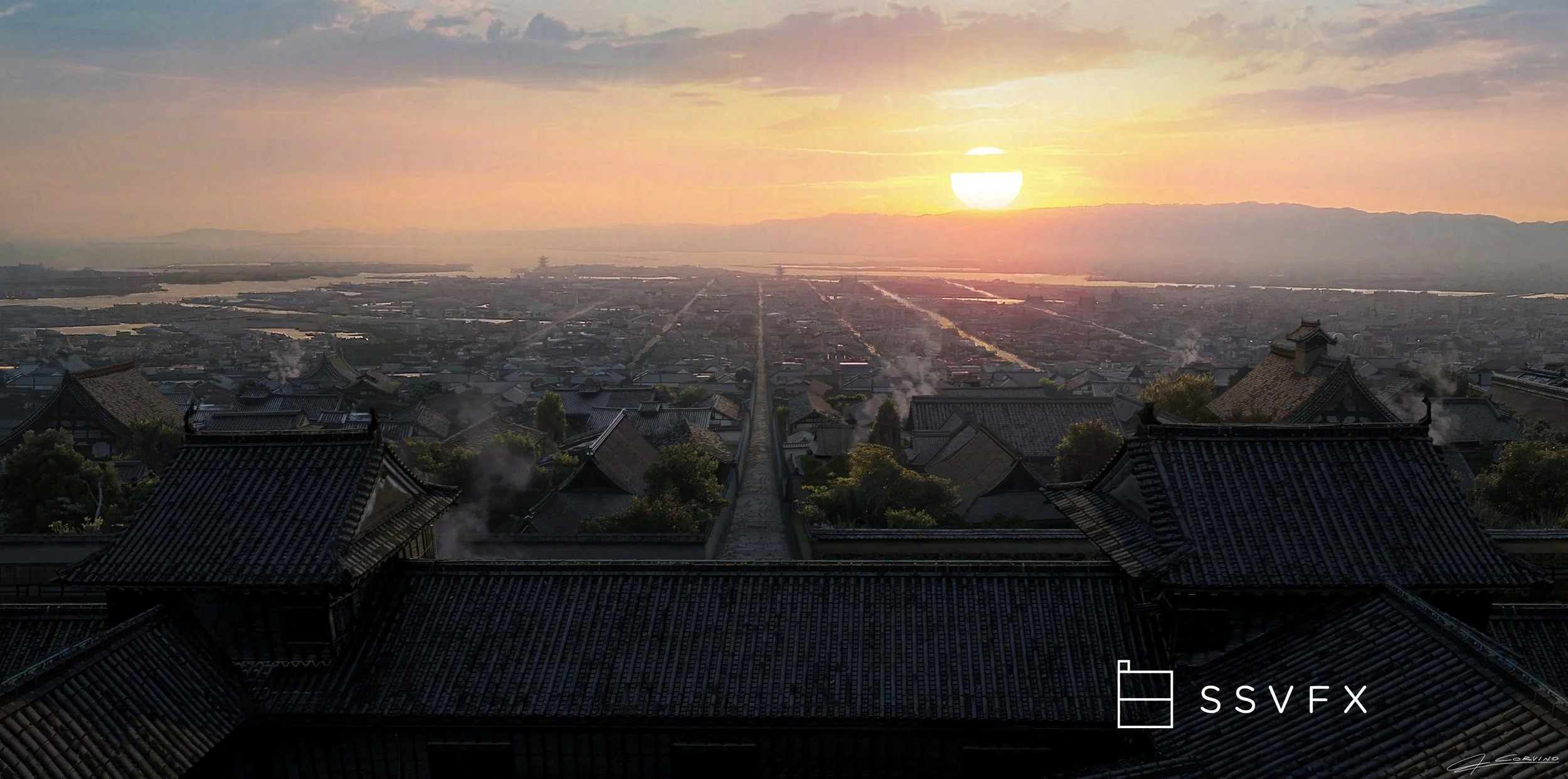 Osaka Sunrise, Shogun — Concept Art Association