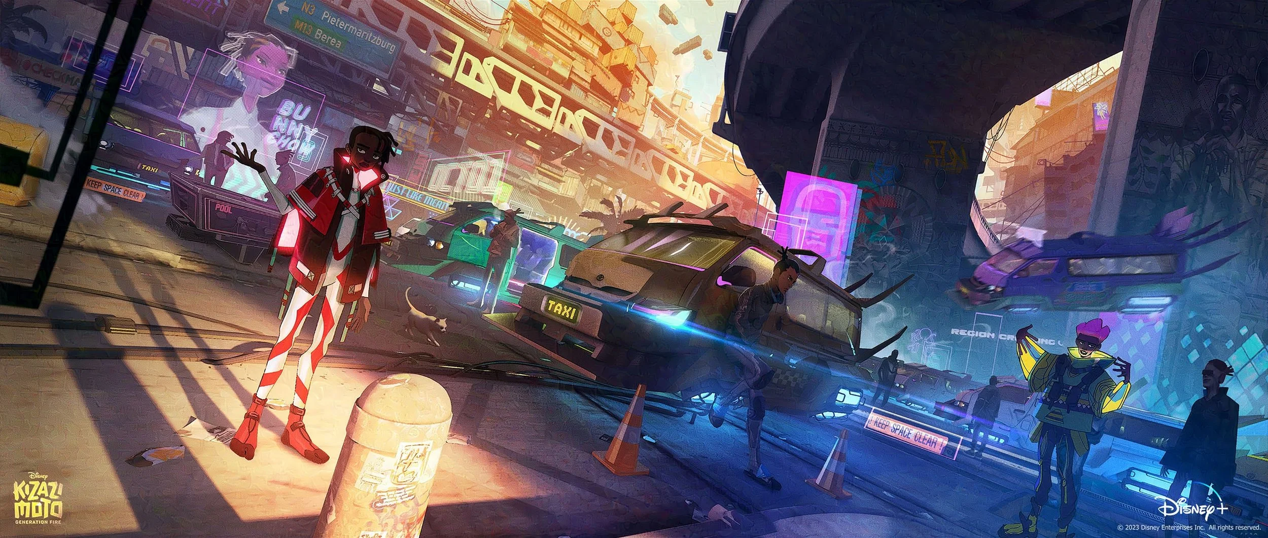 Future Durban Taxi Rank, Kizazi Moto: Generation Fire — Concept Art ...