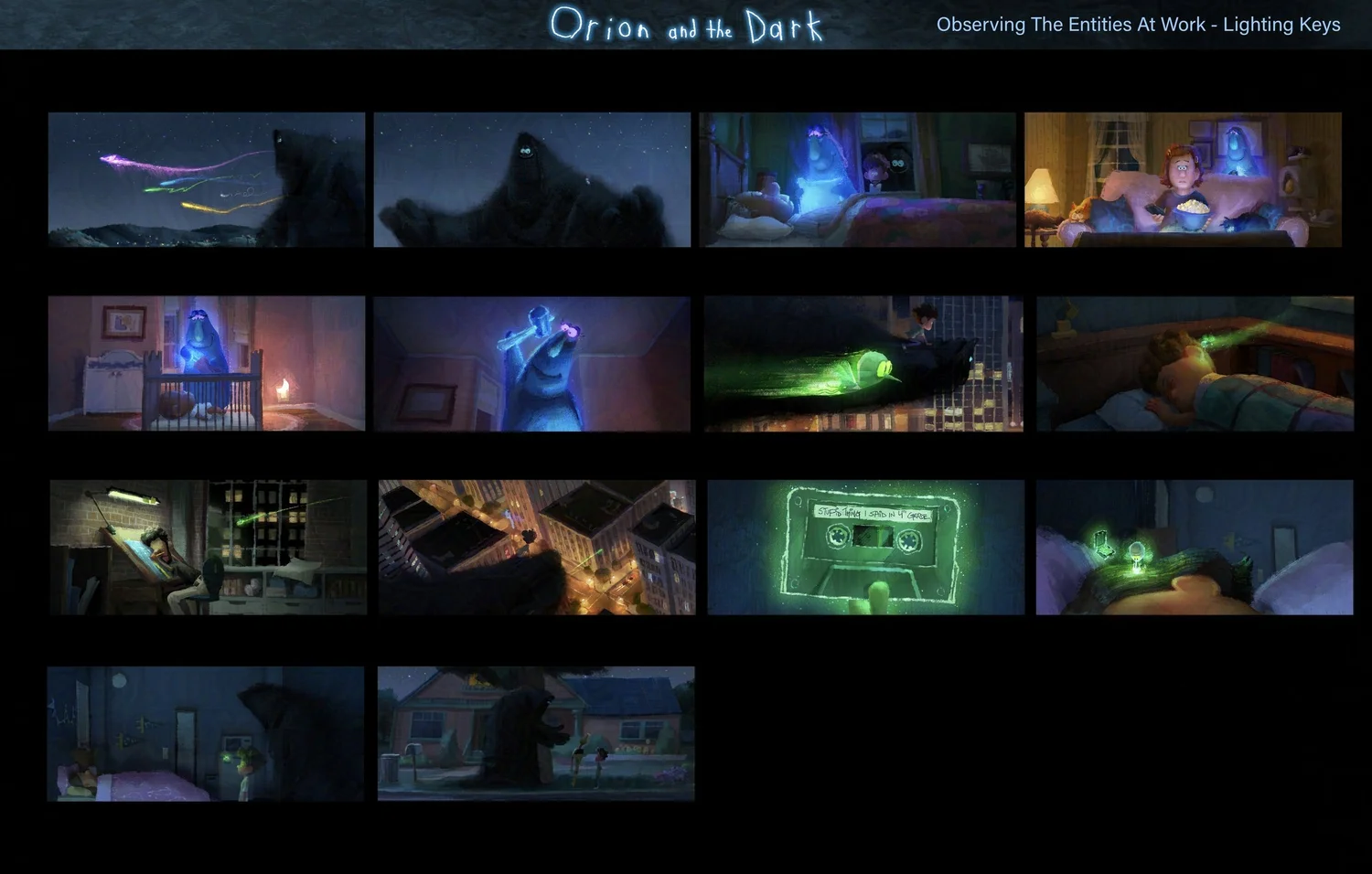 Orion and the Dark, Orion and the Dark — Concept Art Association