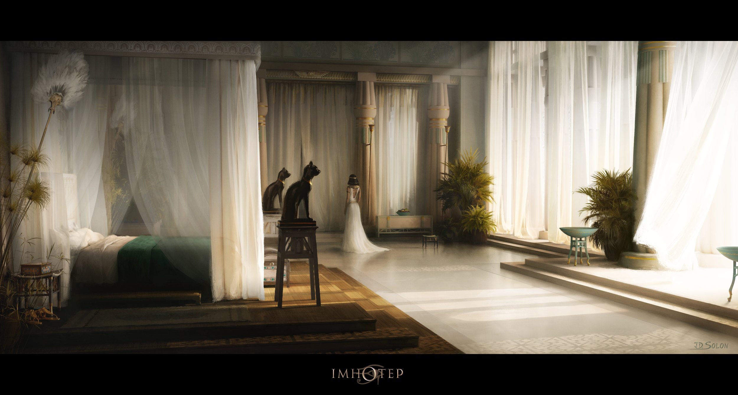 IMHOTEP - Queen's Bedroom — Concept Art Association