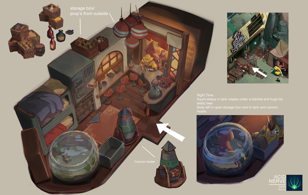 Stranded Sailor Interior, Deaths Door — Concept Art Association