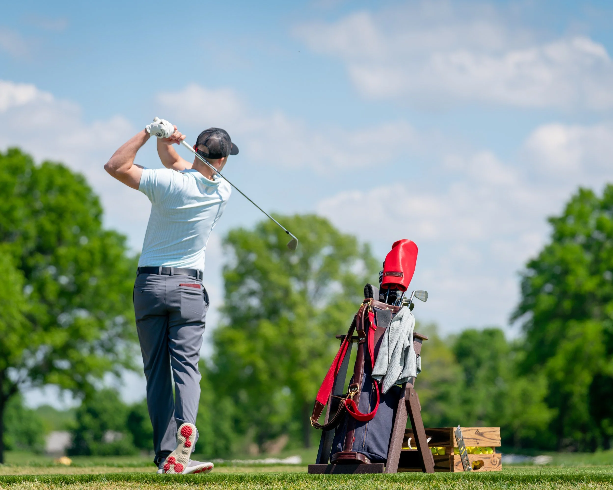 NH Leather Golf Shag Bag — Nelson Hill