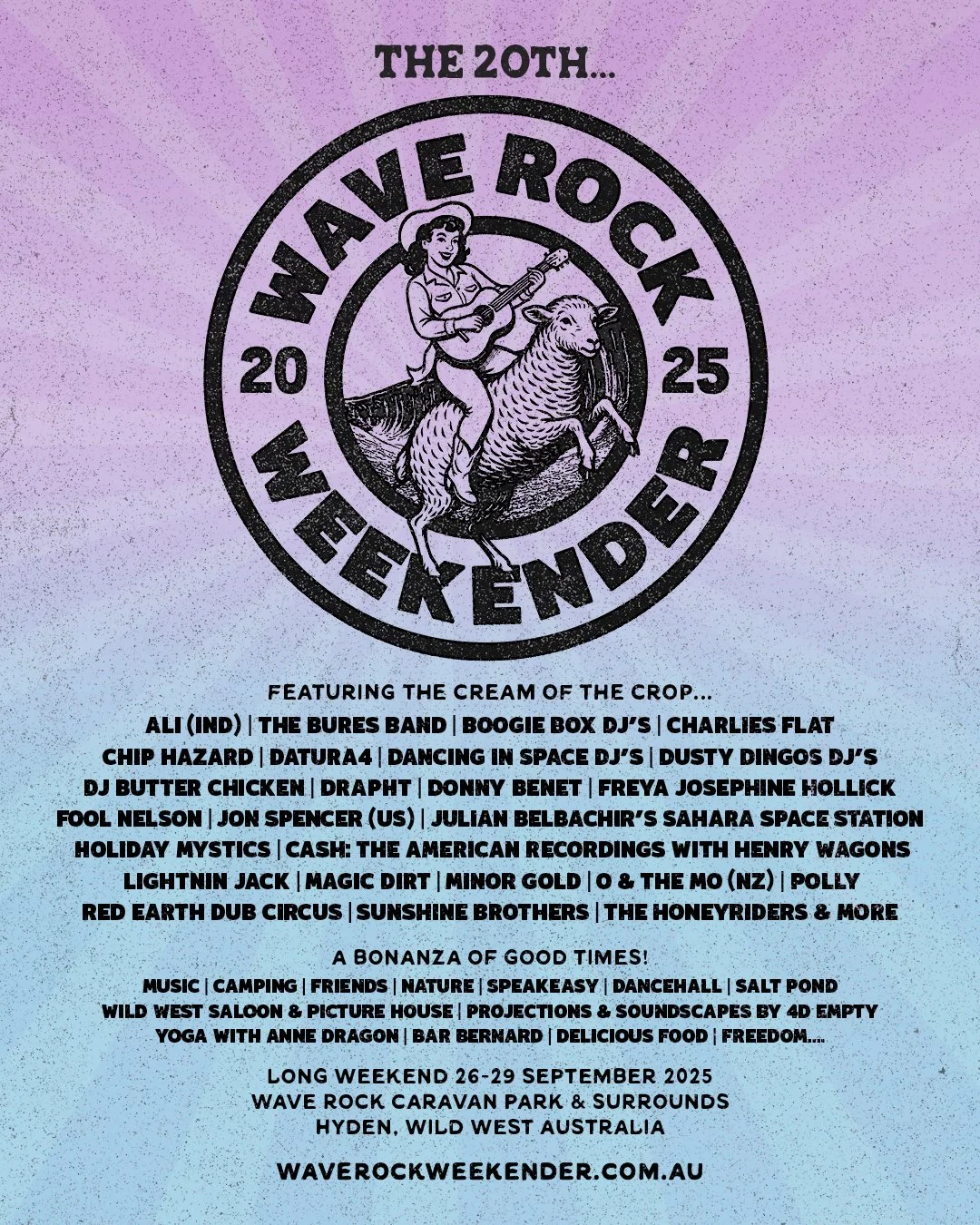 Lineup Wave Rock Weekender