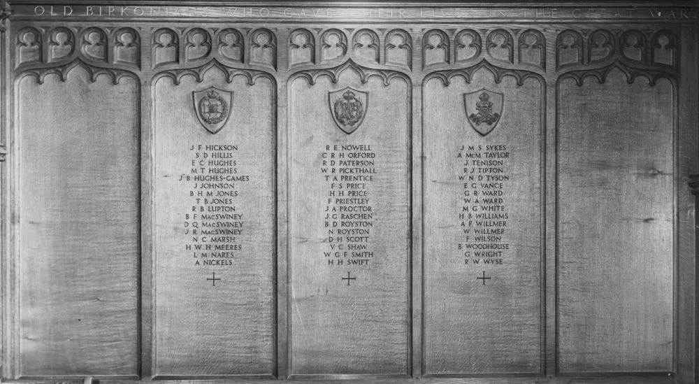 War Memorials | The Old Birkonian Society | Birkenhead | Wirral ...
