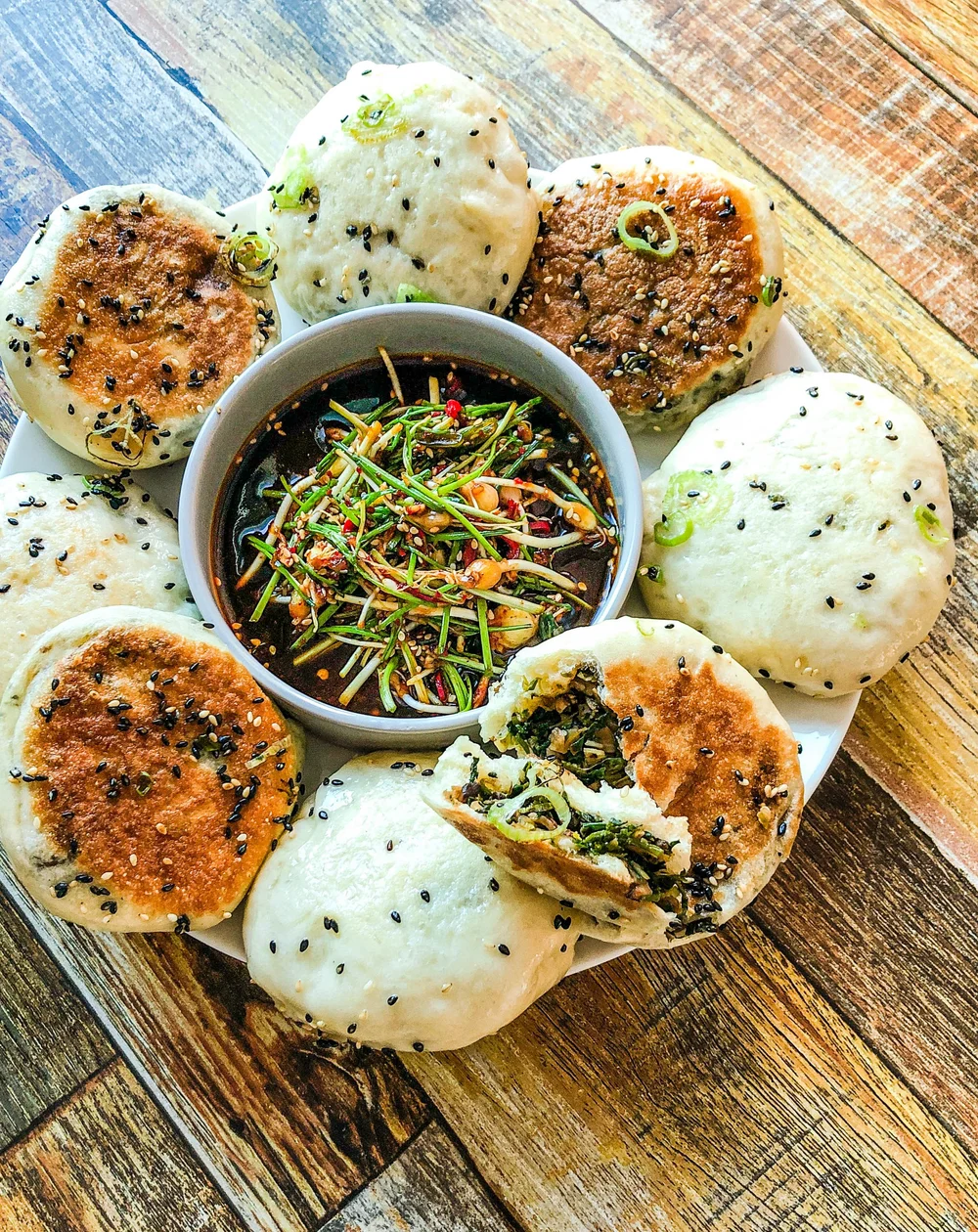 Naengi Ppang - Shepherd's Purse Buns — CocoBeanCountry