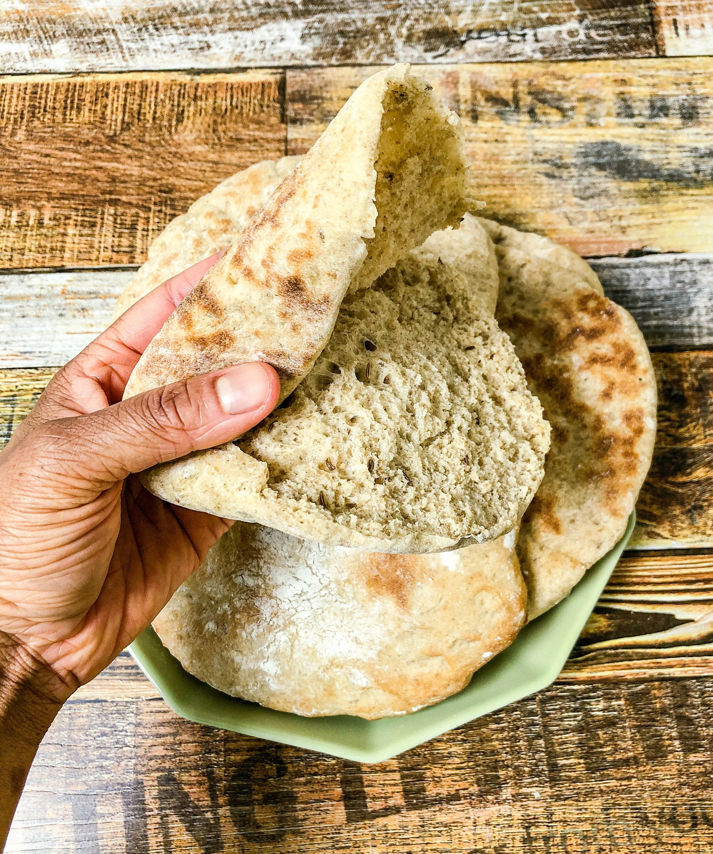 Rye Pita — CocoBeanCountry