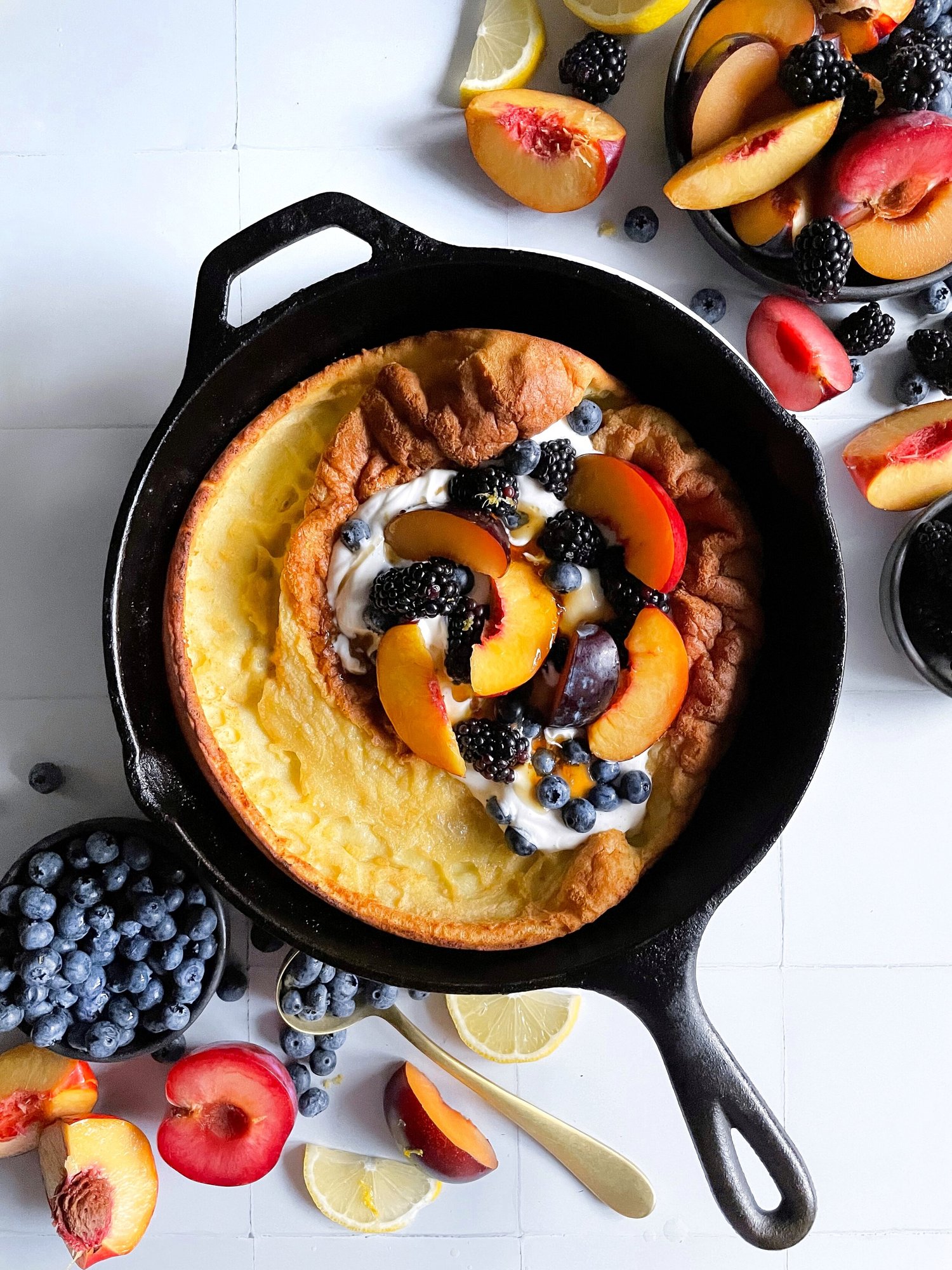 Lemon Skyr Summer Dutch Baby — the deeper living