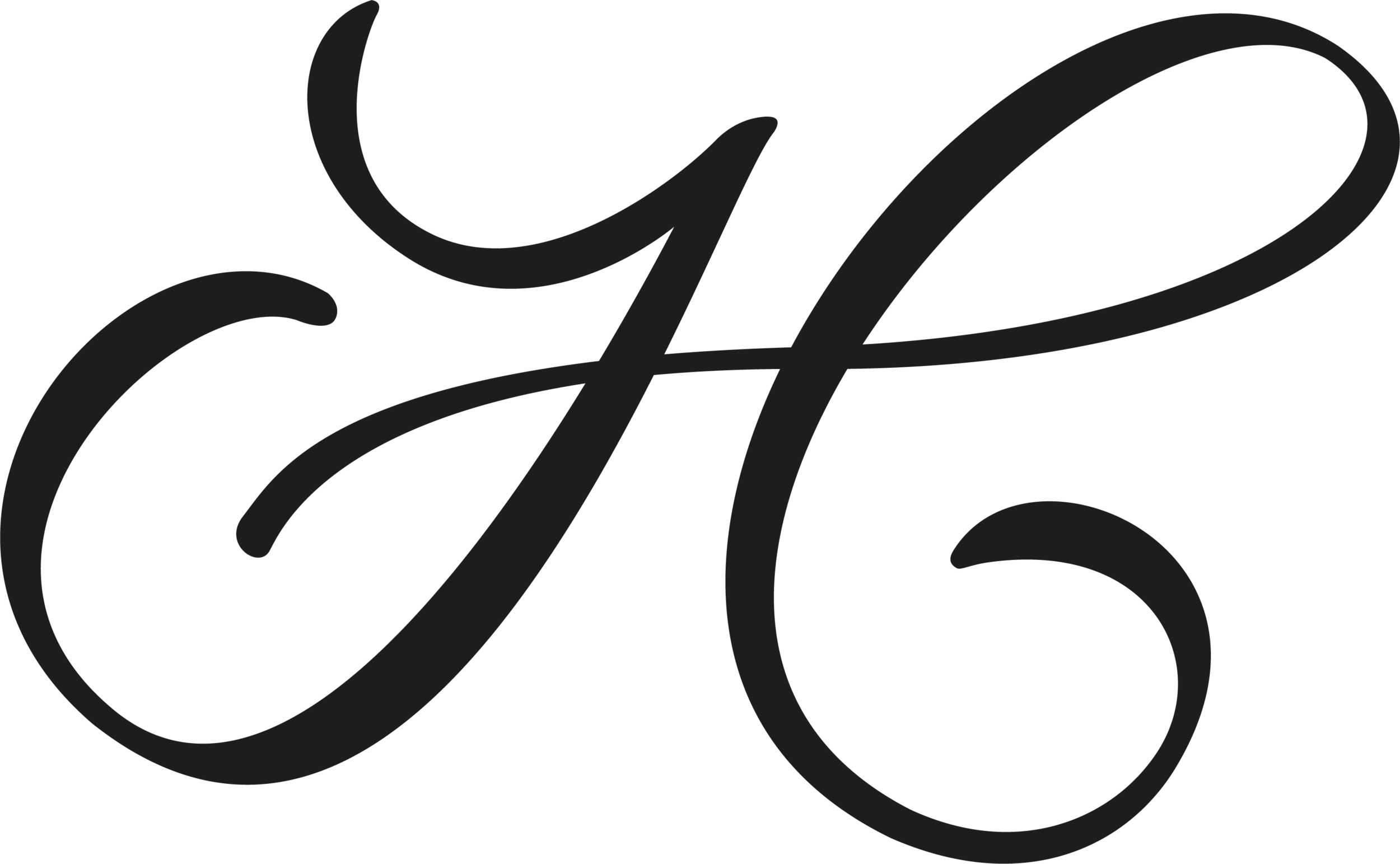 Fancy Cursive Capital H