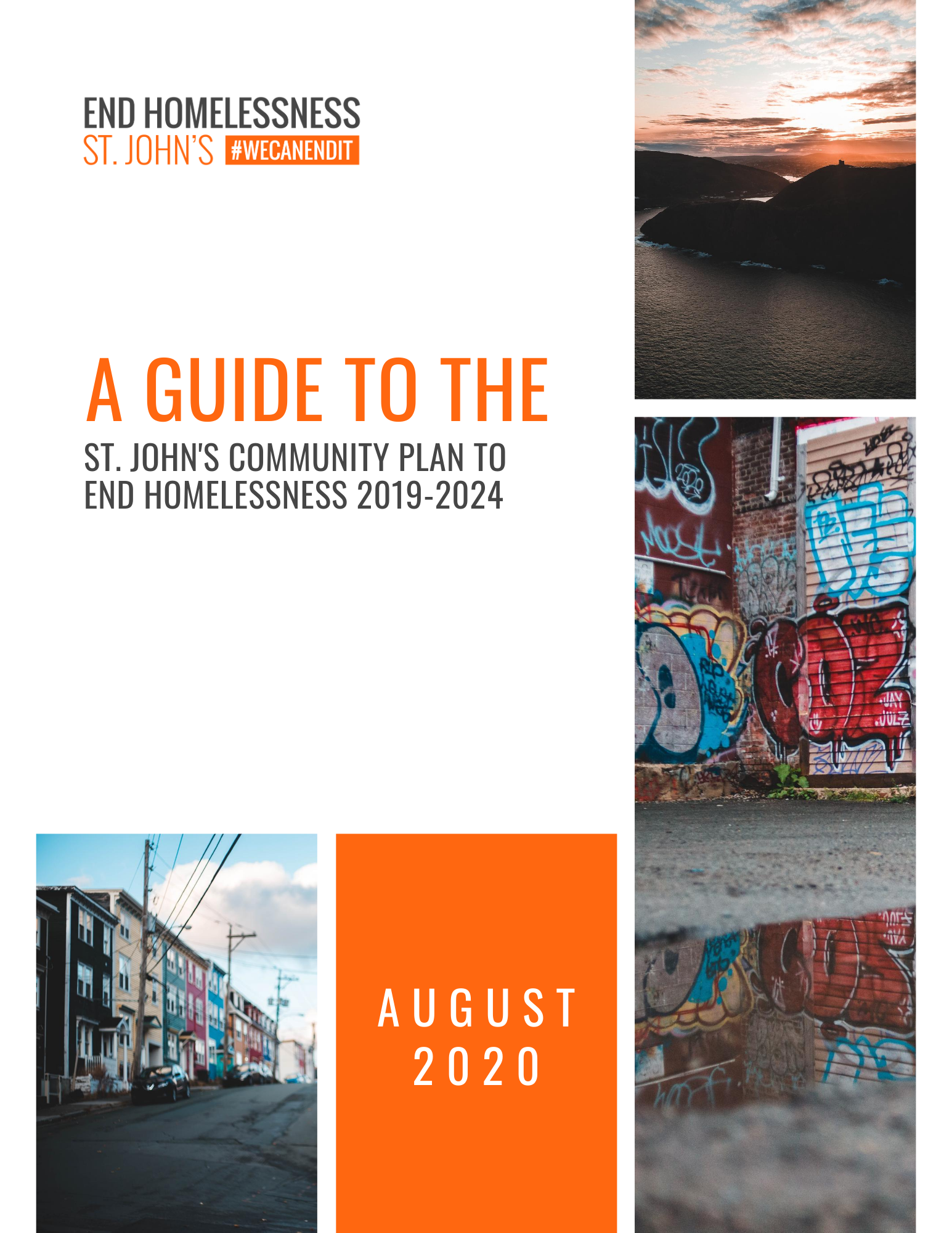 End Homelessness St. John's -Community Plan Menu