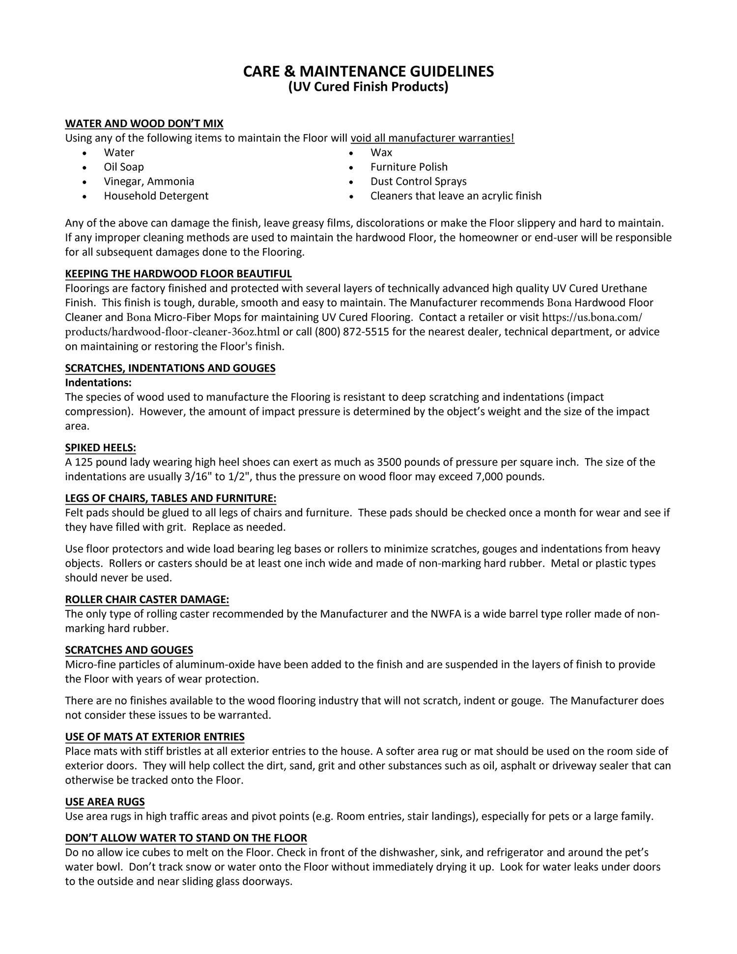 MISSION MAINTENANCE — Arbor Ranch