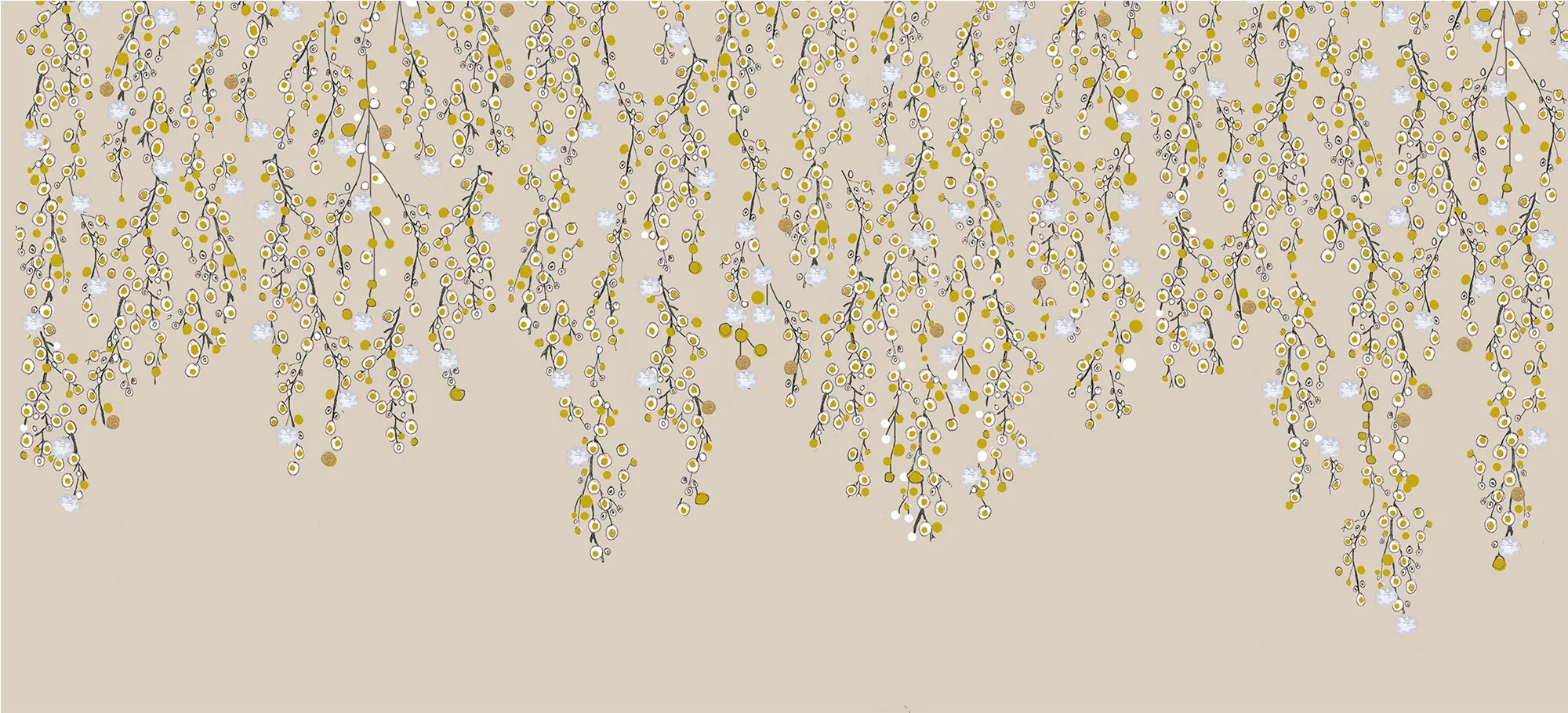 Bespoke Printed & Embellished Wallpaper | Bespoke Wallpaper - Lala Curio