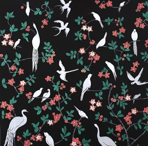 Bespoke Printed & Embellished Wallpaper | Bespoke Wallpaper - Lala Curio