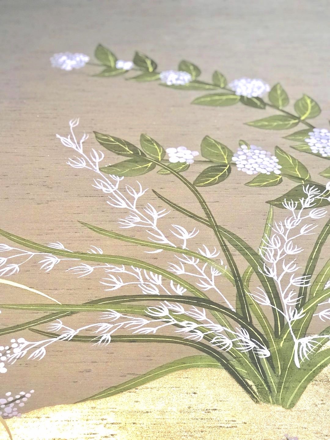Ikebana Embroidered Wallpaper | LALA CURIO