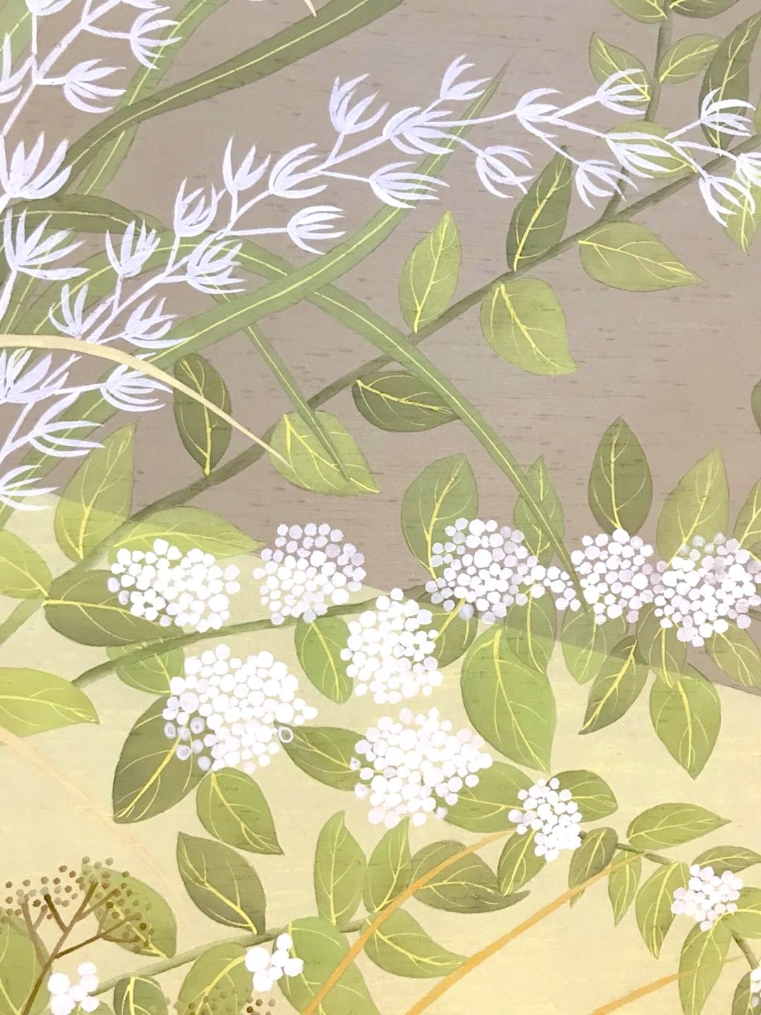 Ikebana Embroidered Wallpaper | LALA CURIO