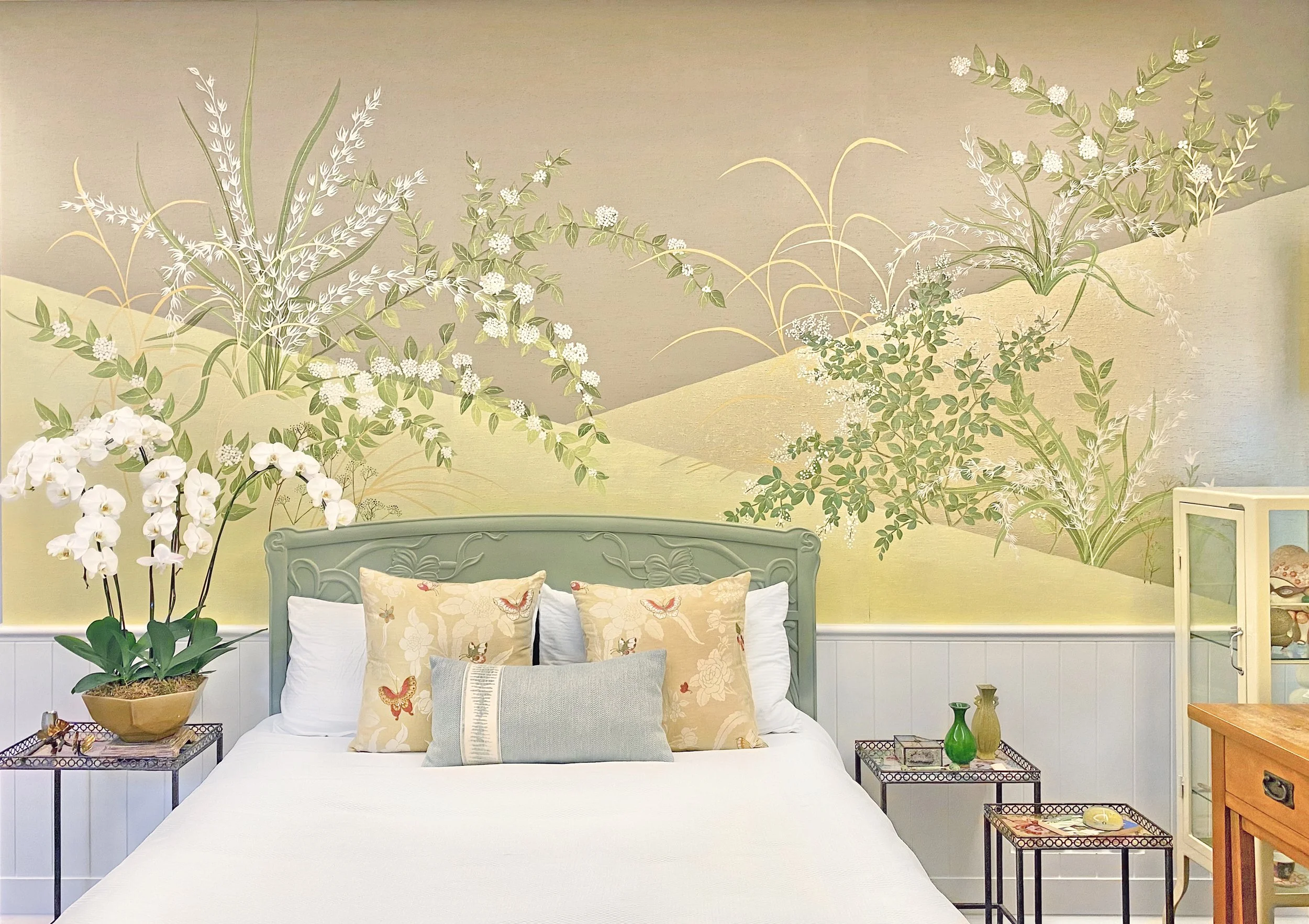 Ikebana Embroidered Wallpaper | LALA CURIO