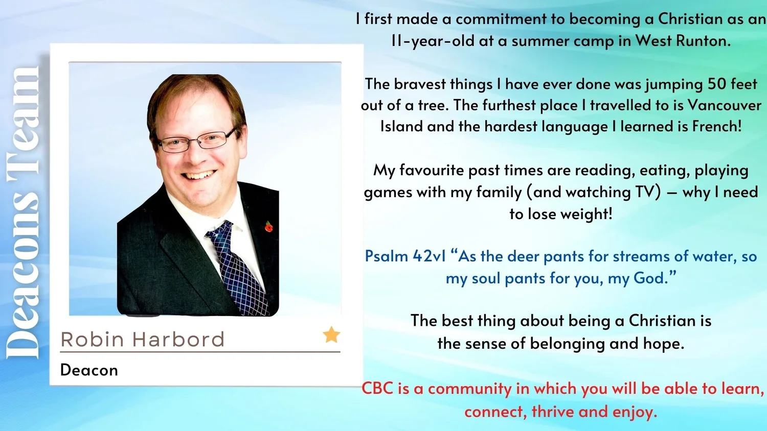 Meet The Team — Colchester Baptist Church