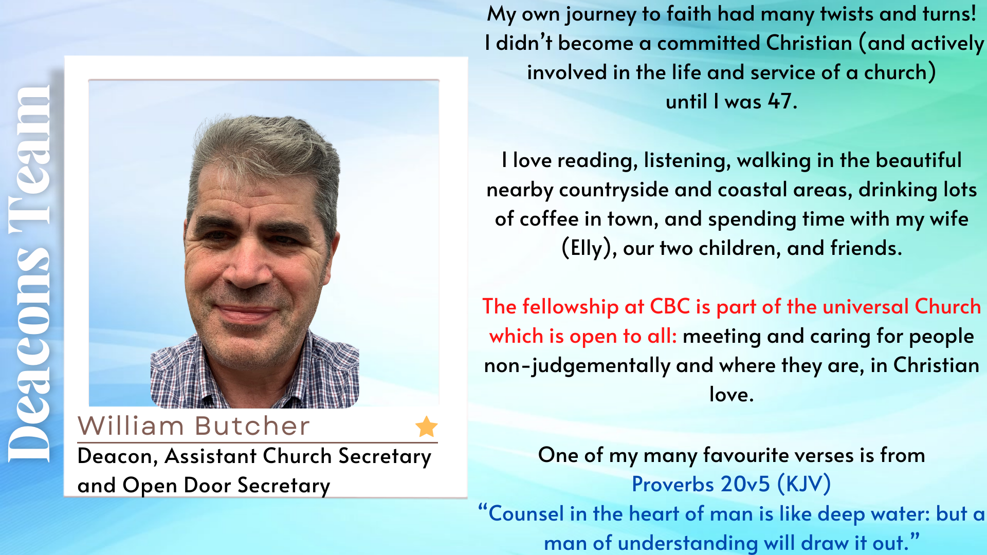 Meet The Team — Colchester Baptist Church