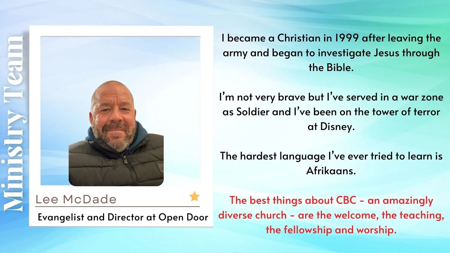 Meet The Team — Colchester Baptist Church