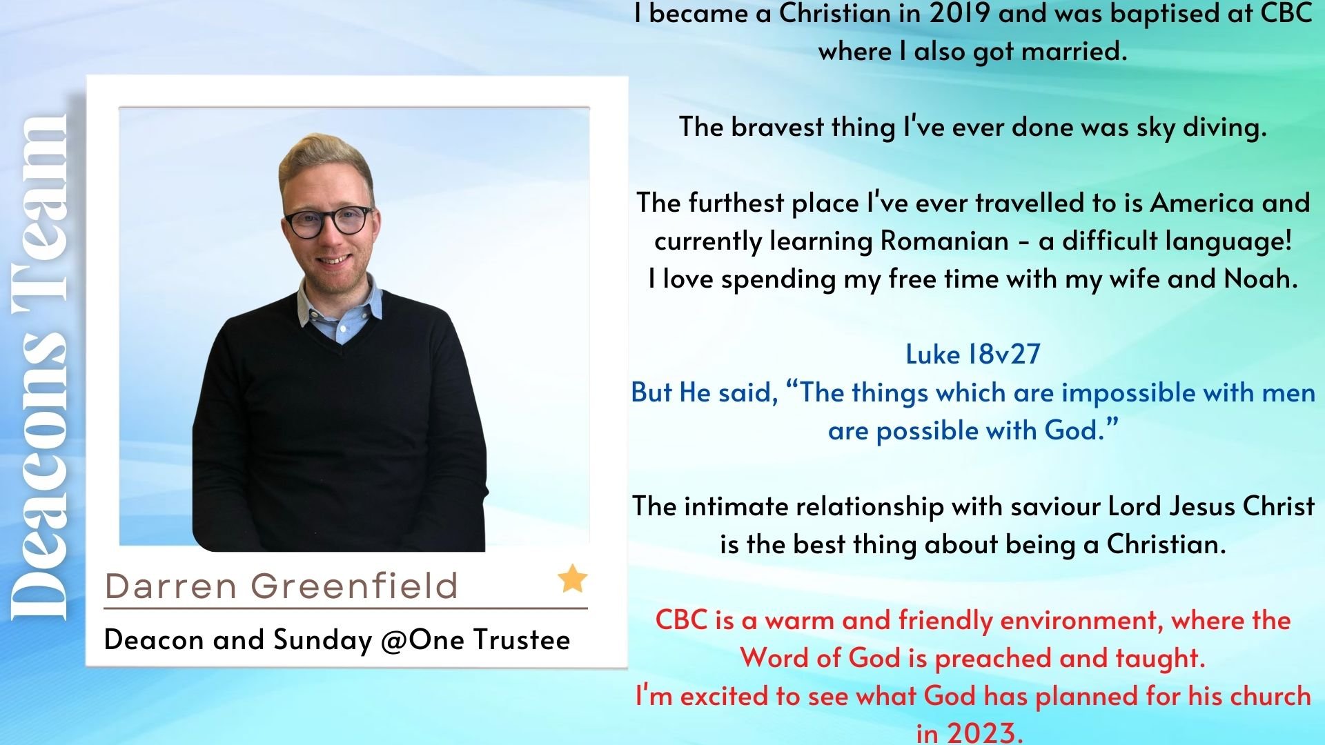 Meet The Team — Colchester Baptist Church