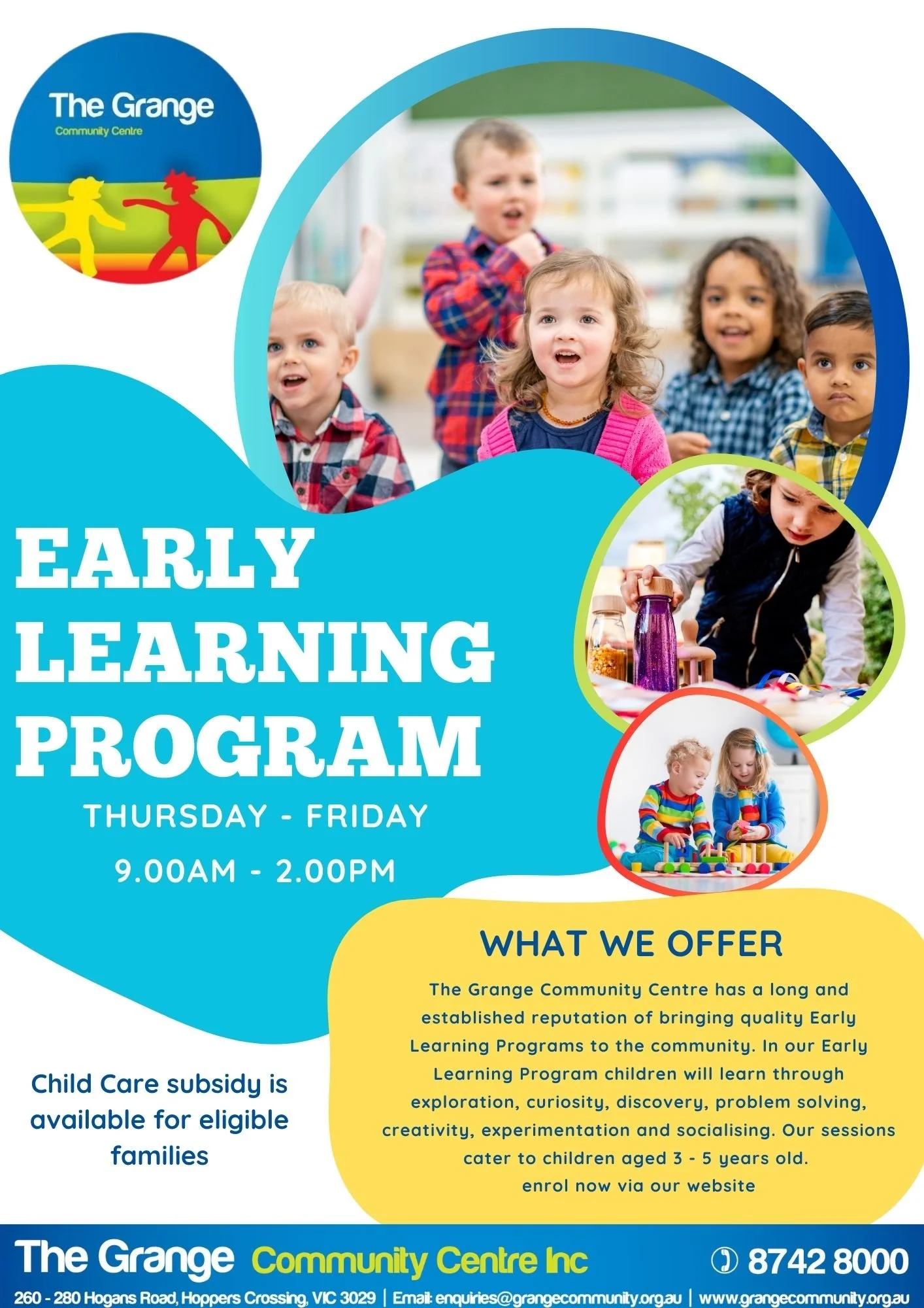 3+ Activity Group (Pre Kinder) The program aims to extend the child’s ...