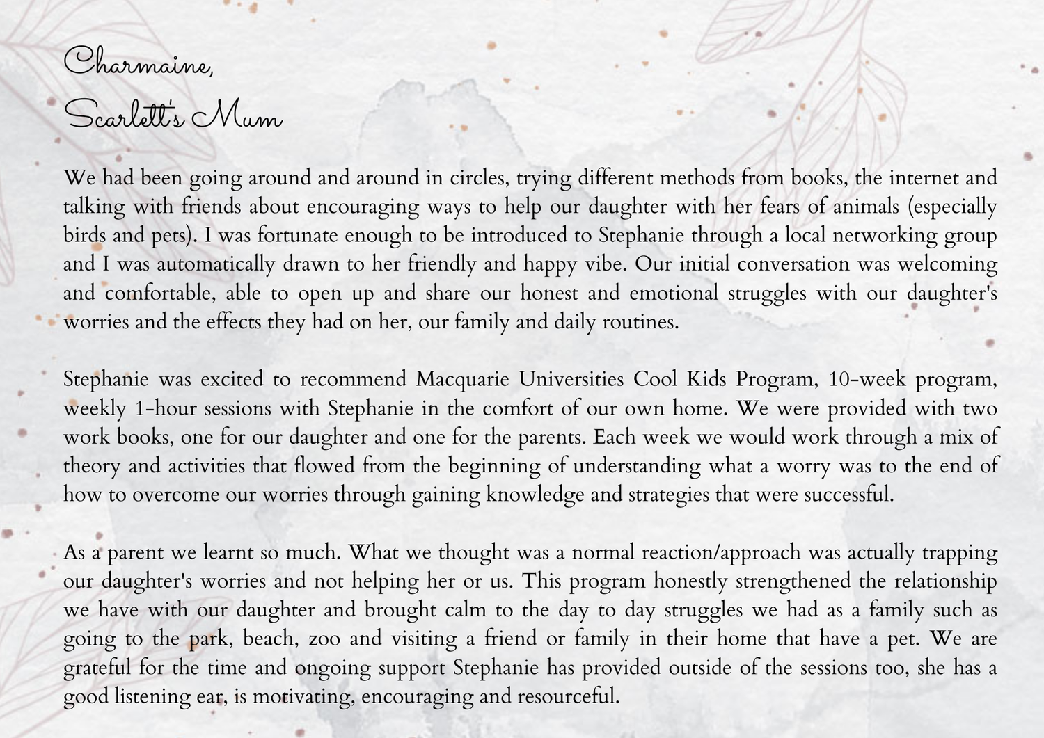 Cool Kids Anxiety Program — Stephanie Pinto