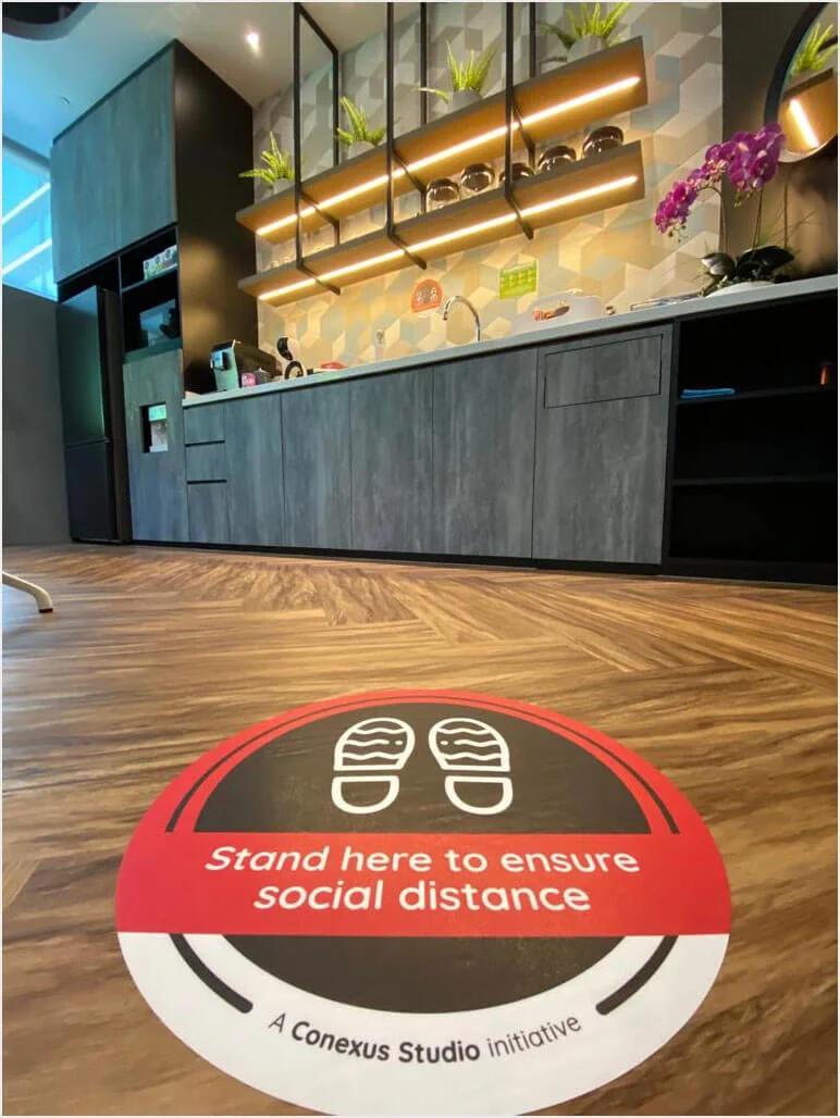 Staying Safe: New Social Distancing Sticker Designs — ⚫⚪ Conexus Studio