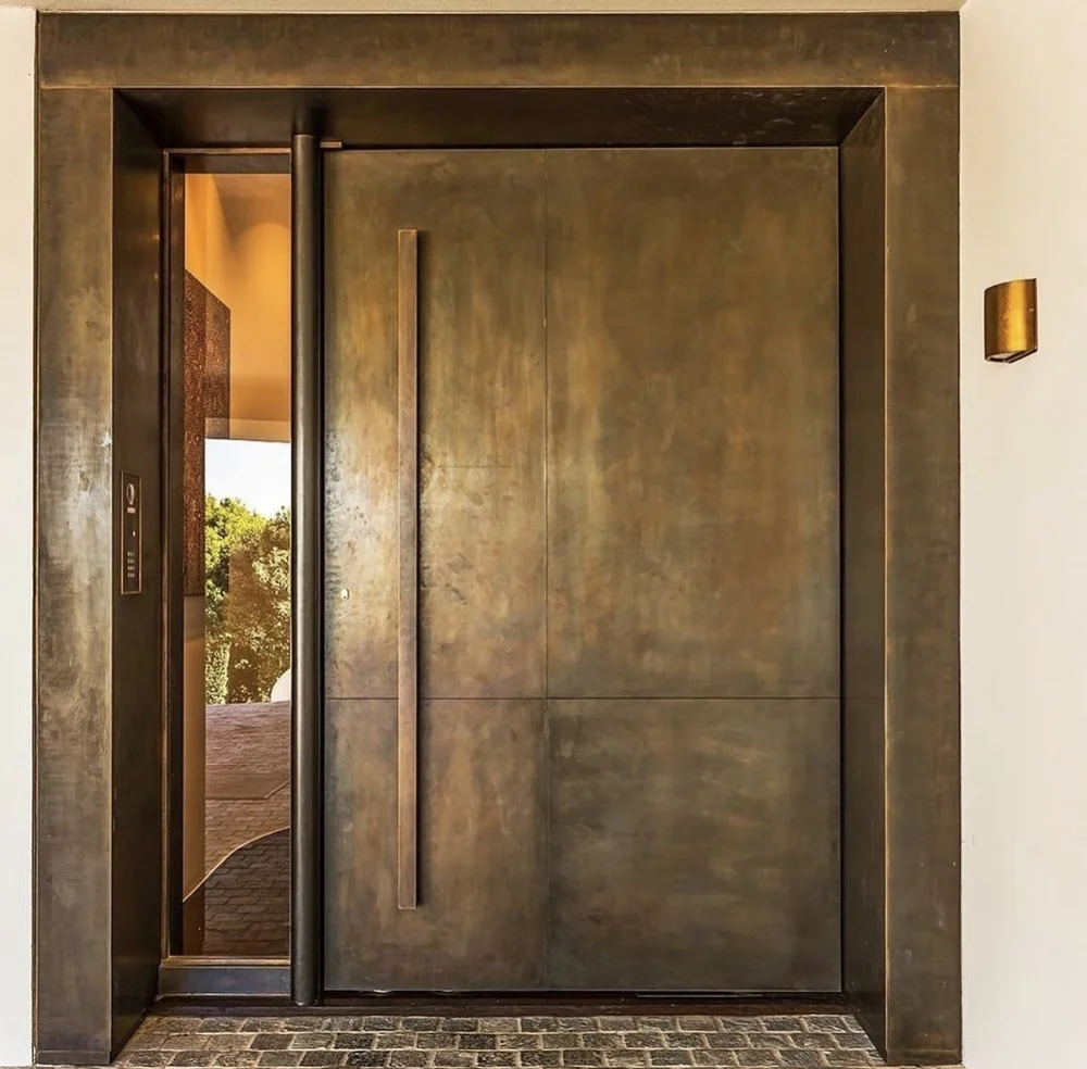 Aluminr Bespoke Copper Door Manufacturers Main Entrance Door Design