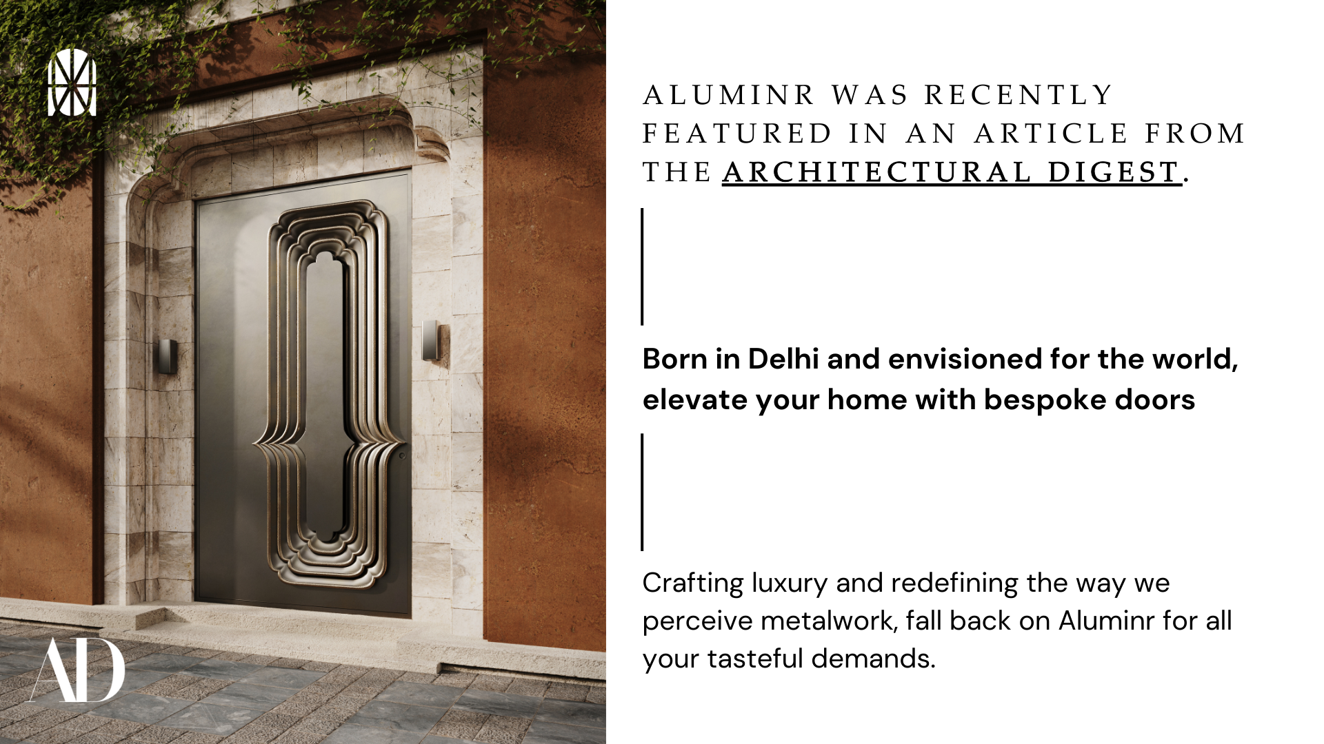 Luxury Metal Doors- A recognition of excellence: Aluminr in the ...