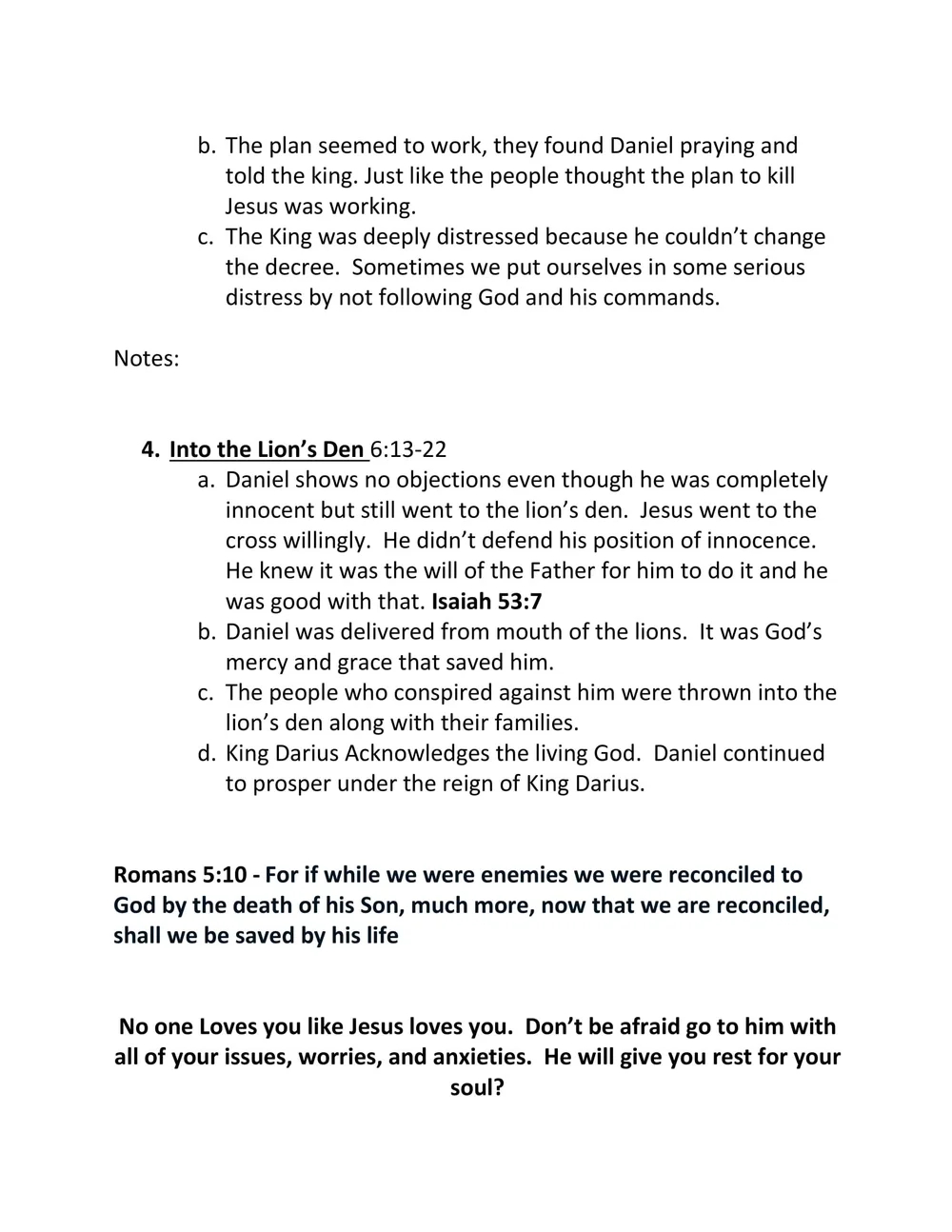 Different Men in a Common World, Daniel-Week 6 — Barn45