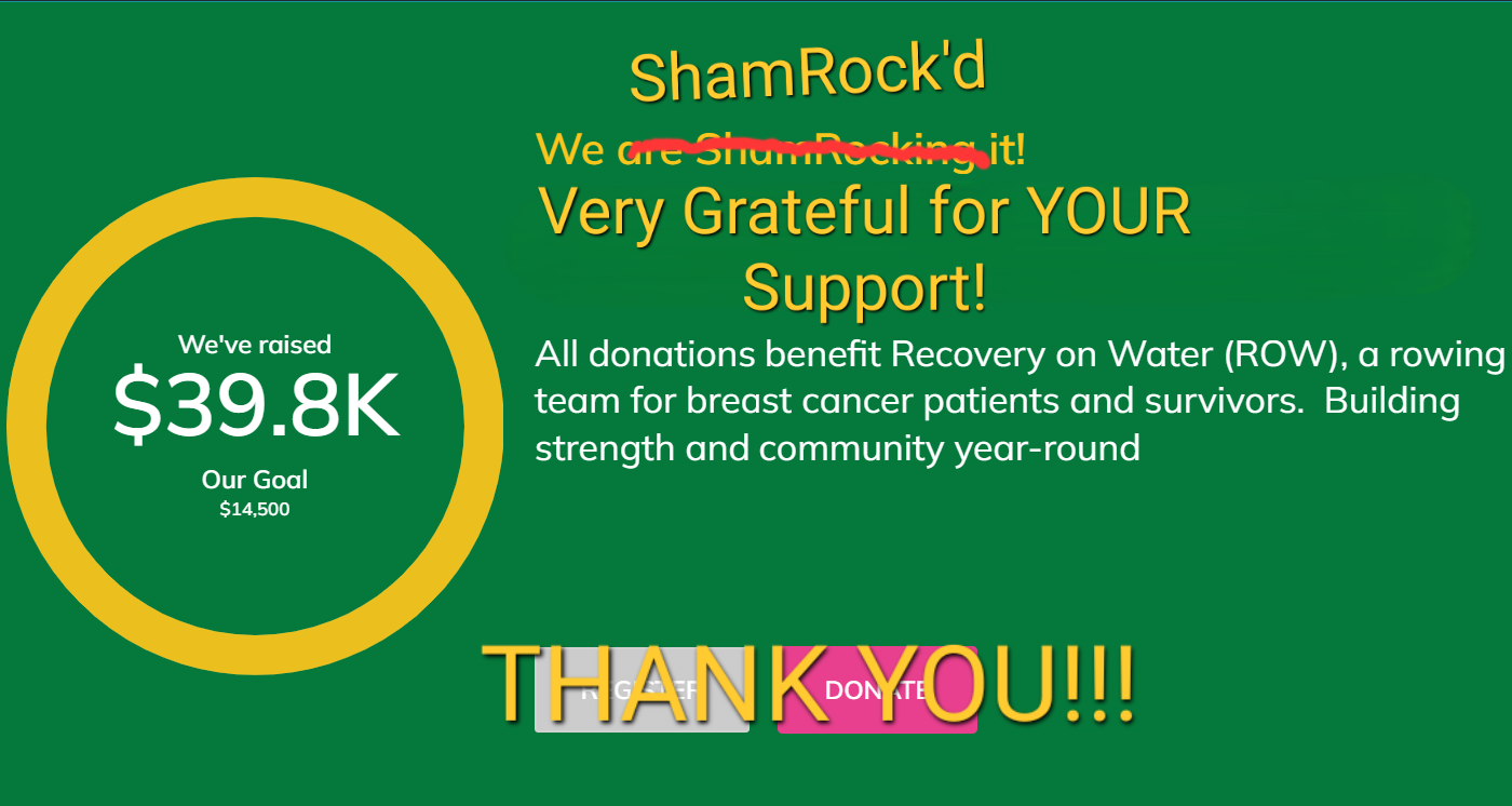 ShamRock N ROW — Recovery on Water