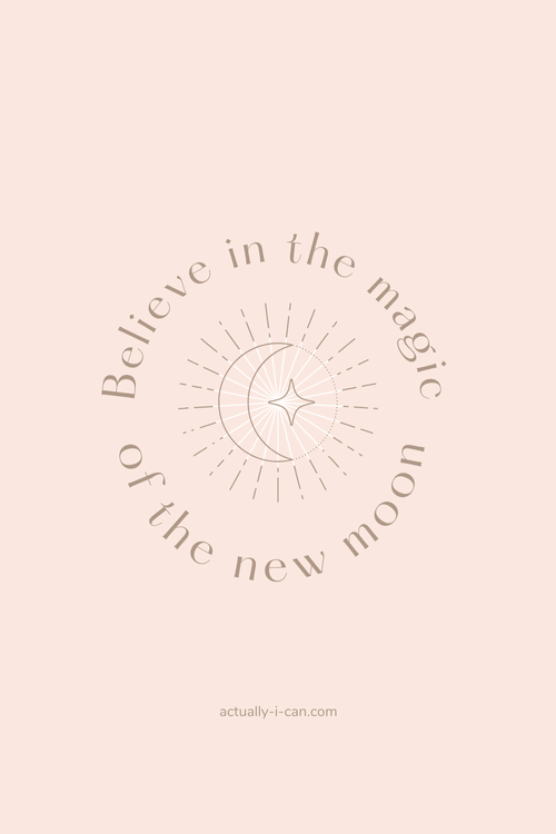 A new moon means new goals — ACTUALLY I CAN: Witchy guidance for a ...