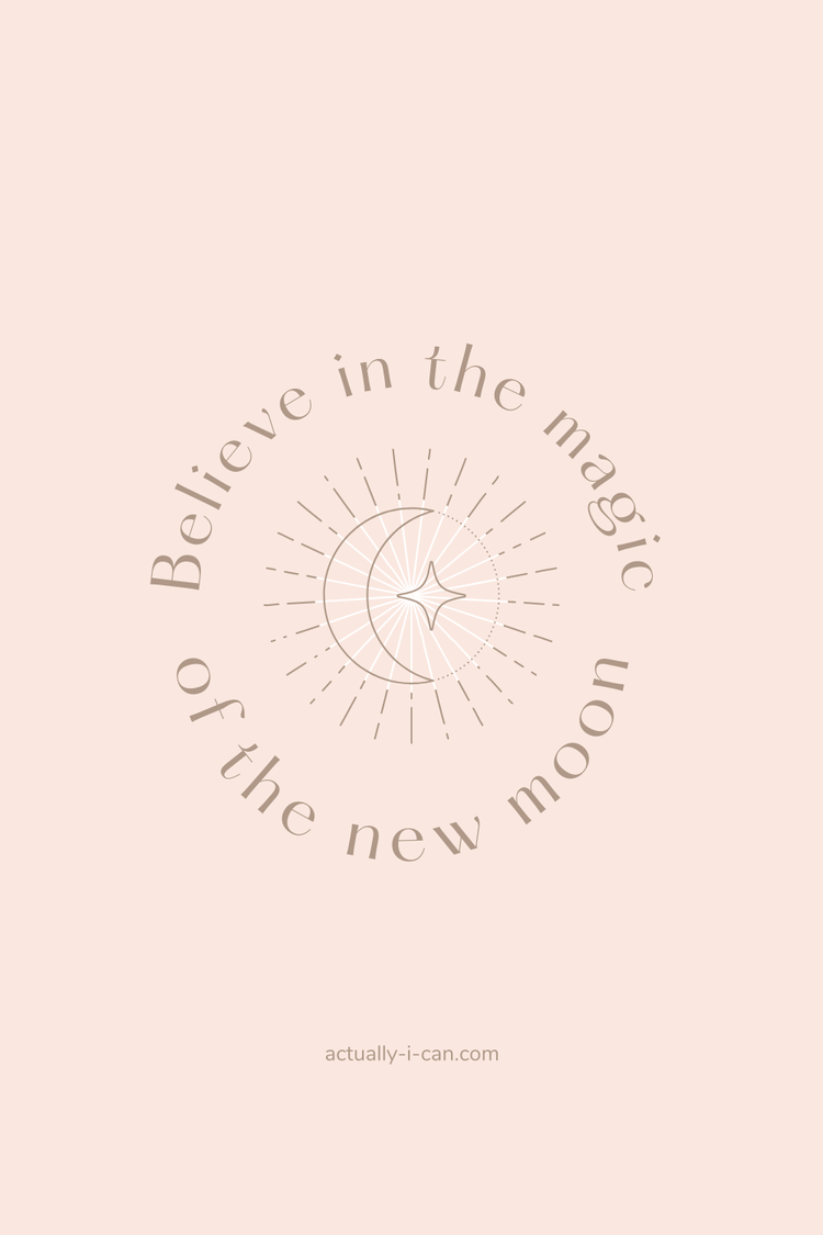 A new moon means new goals — ACTUALLY I CAN: Witchy guidance for a ...