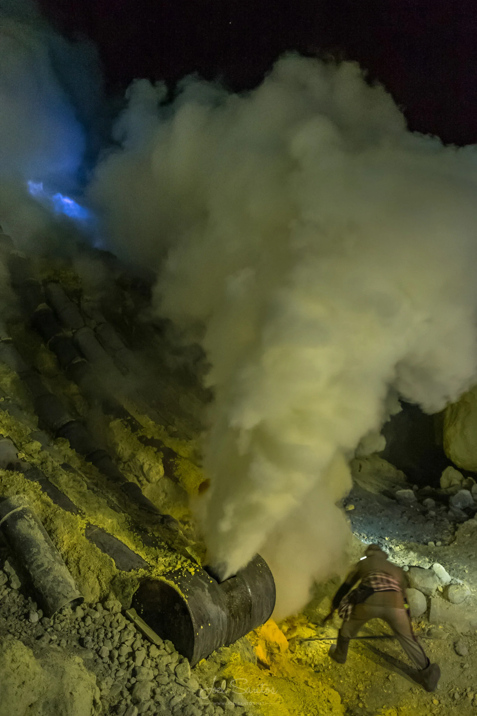 Kawah Ijen’s Sulphur Miners and Blue Fire, Java, Indonesia. — Joel ...