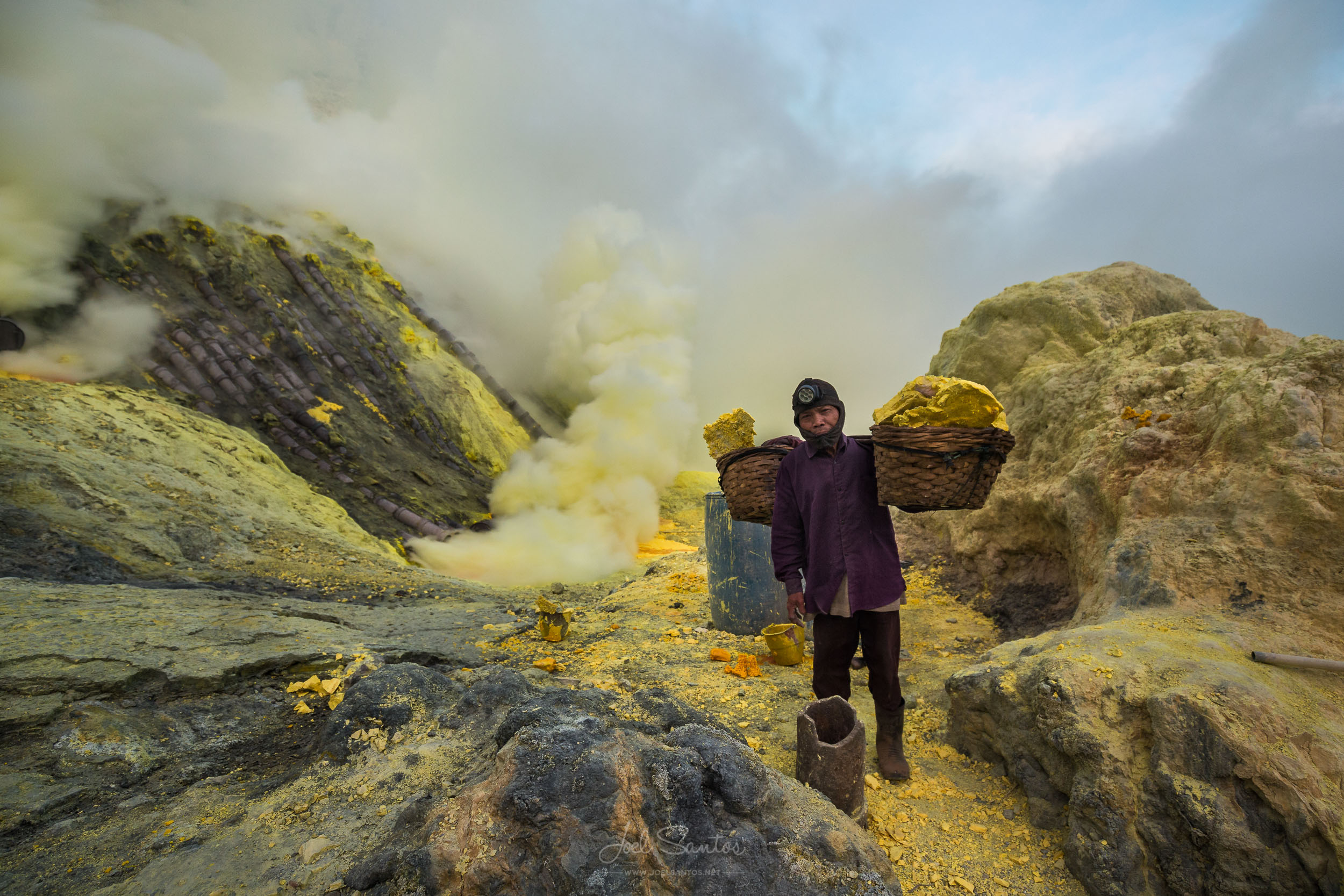 Kawah Ijen’s Sulphur Miners and Blue Fire, Java, Indonesia. — Joel ...