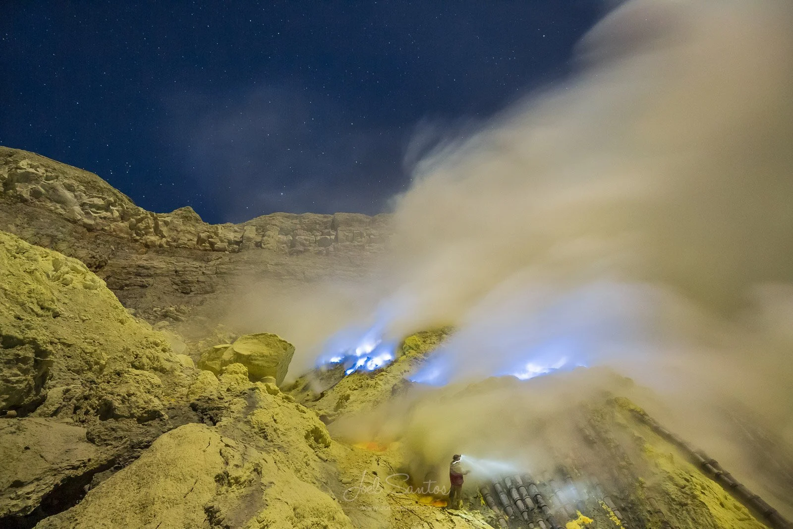 Kawah Ijen’s Sulphur Miners and Blue Fire, Java, Indonesia. — Joel ...