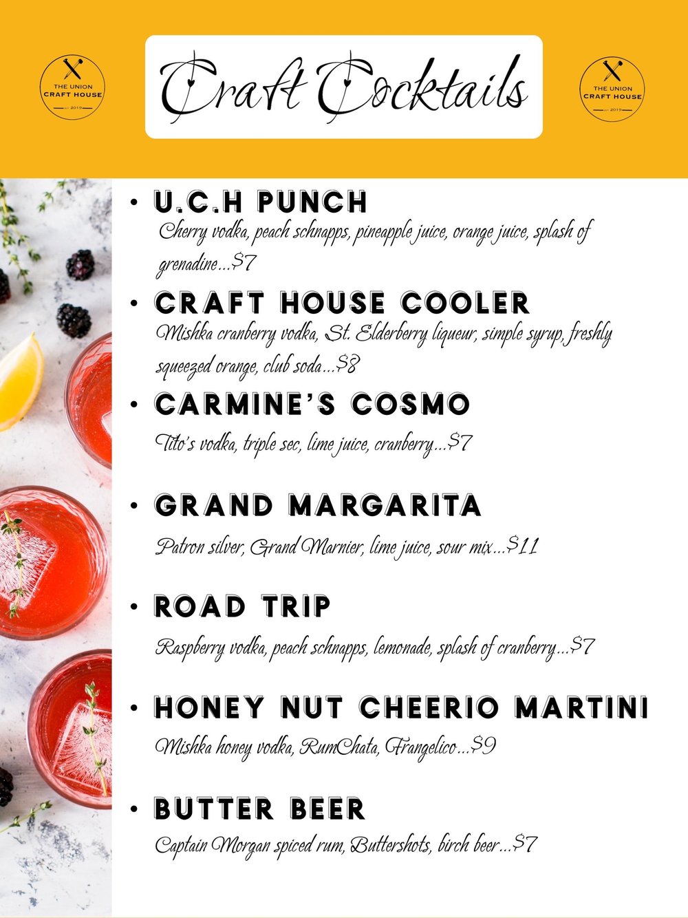 Drink — The Union Craft House