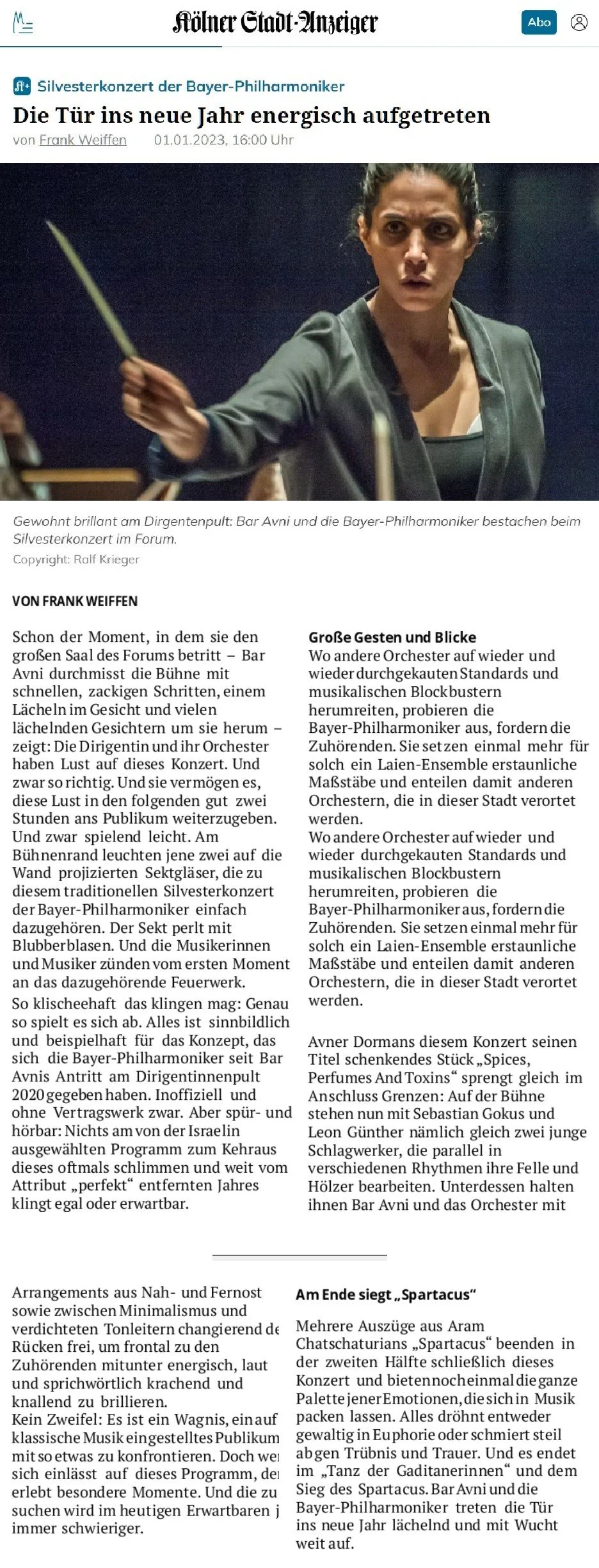 Bar Avni - Conductor