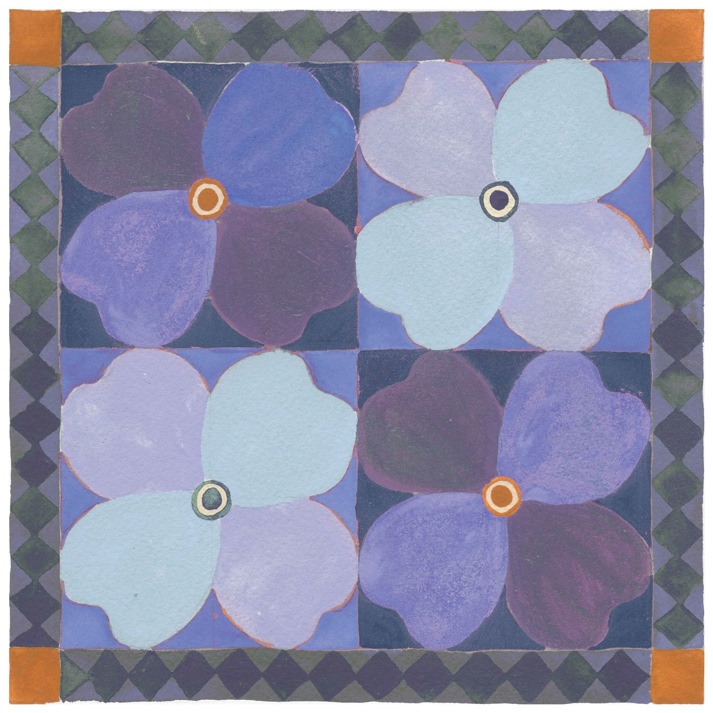 Daffodil Tile— Coral — Meredith Walker Studio