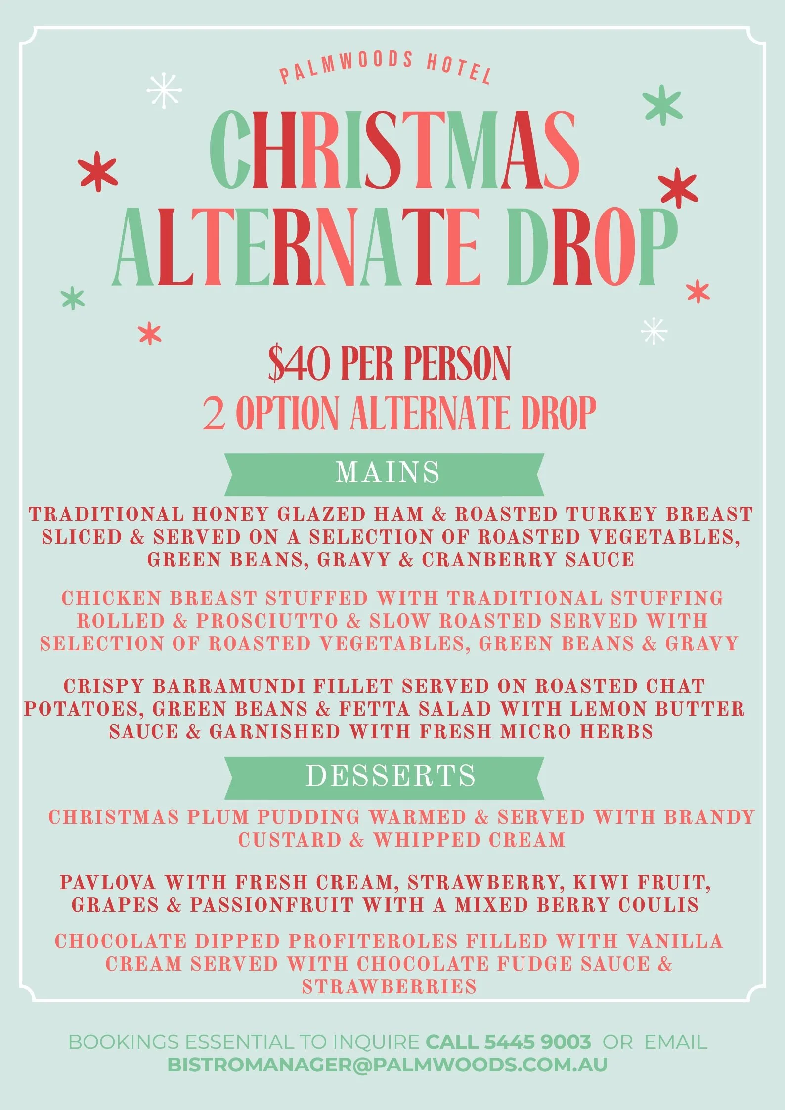 Functions — Palmwoods Hotel