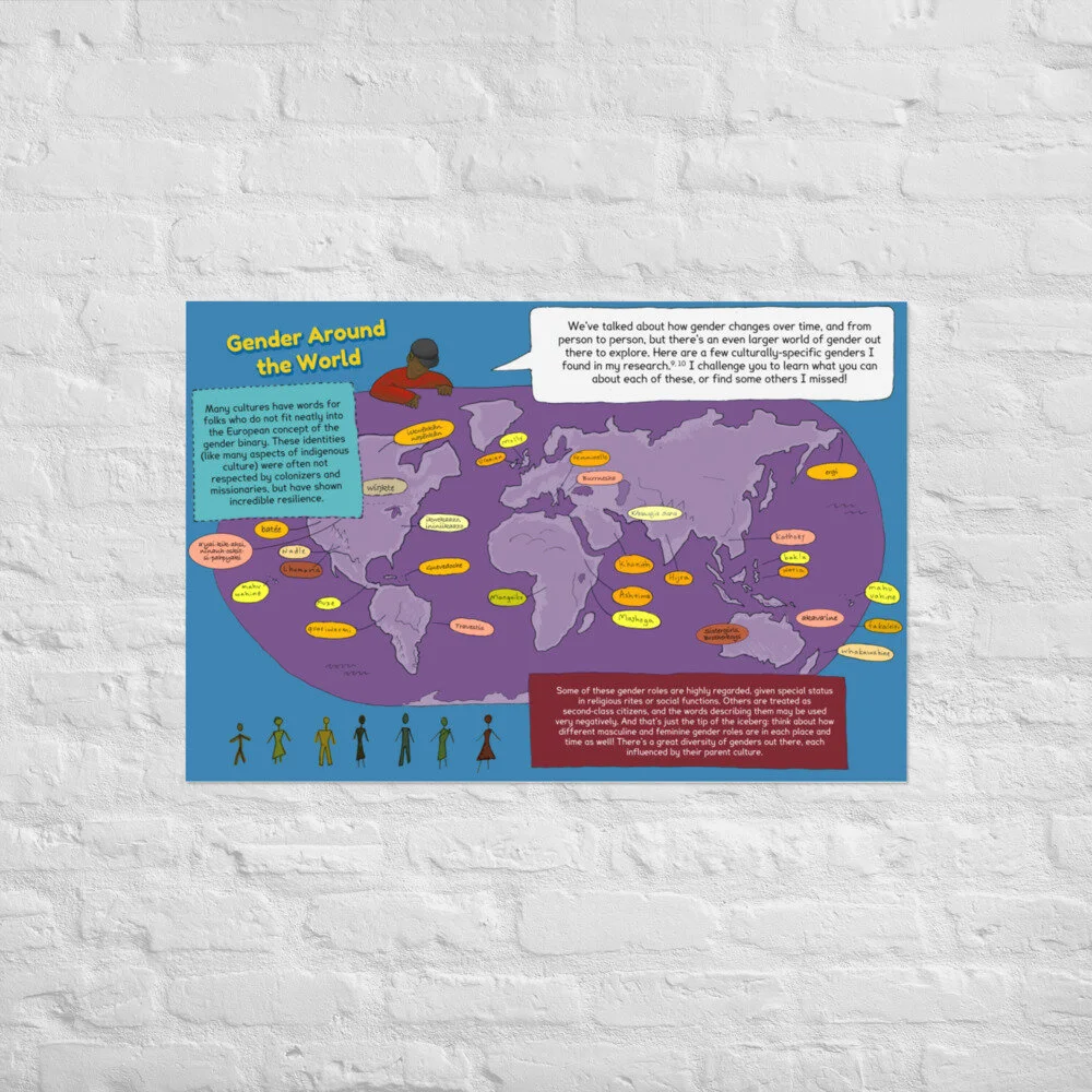 Gender Around the World Poster — the GENDER book