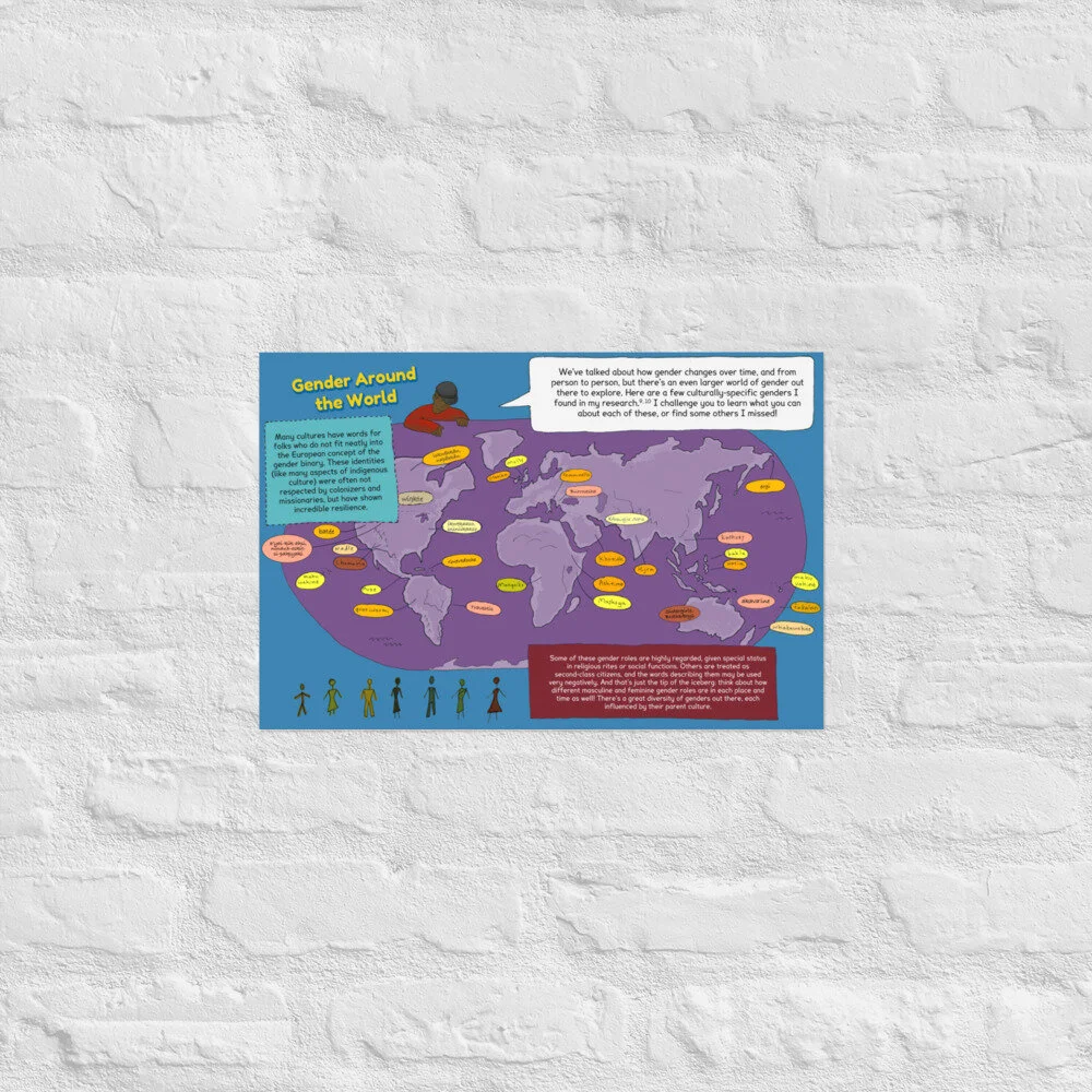 Gender Around the World Poster — the GENDER book