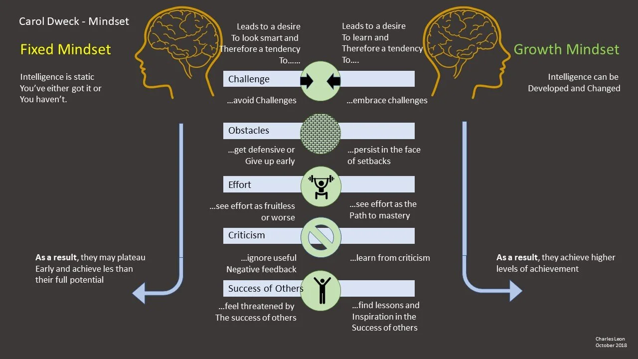 Mindset - How a Mindset can create success or Failure. Charles Leon
