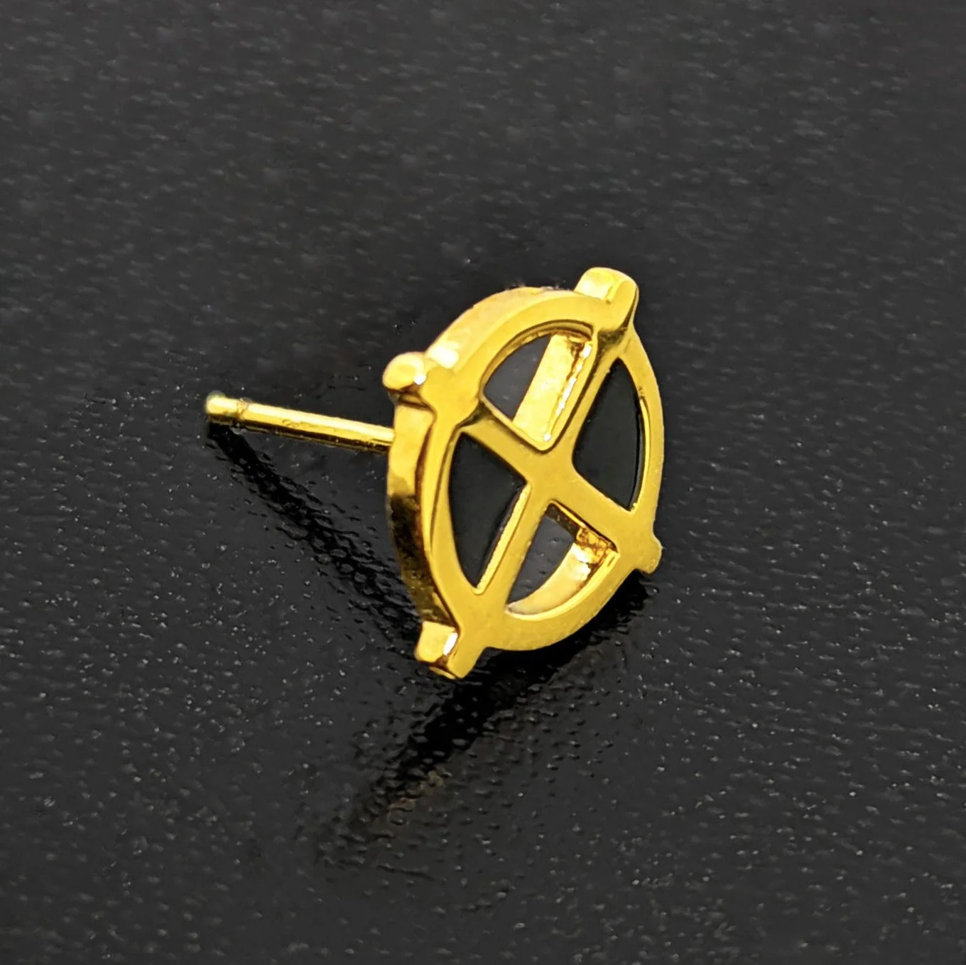 18K Vermeil Gold FFL Symbol Earrings — SA Studio