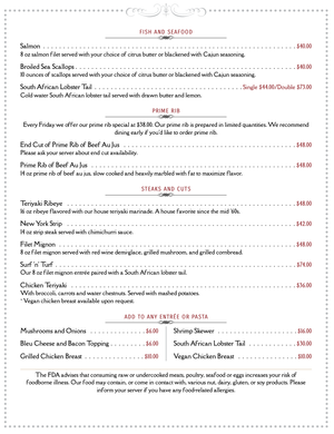 View the Menu — The Walpack Inn