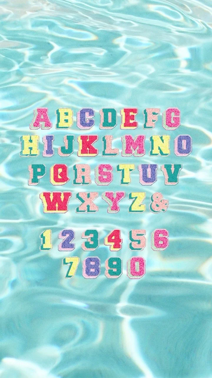POOL FL(AIR)™ in COLORBLOCK CHENILLE ALPHABET — MINNIDIP LUXE ...