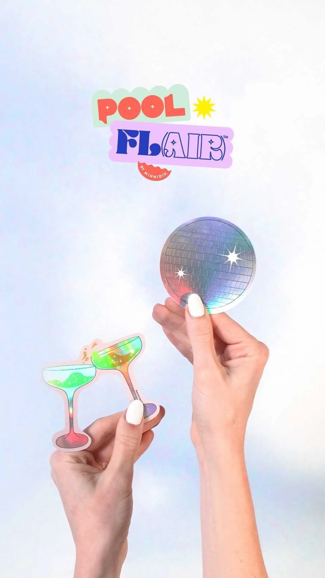 POOL FL(AIR)™ in CANDY RING (HOLOGRAPHIC GLITTER) — MINNIDIP LUXE ...