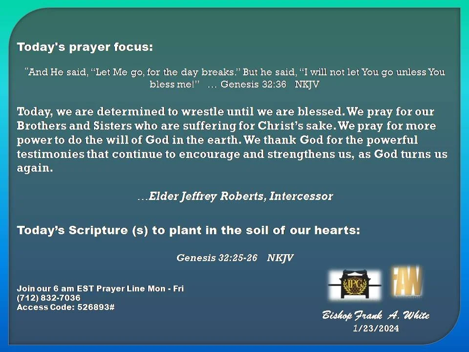 Daily Prayer Focus — FAW Ministries