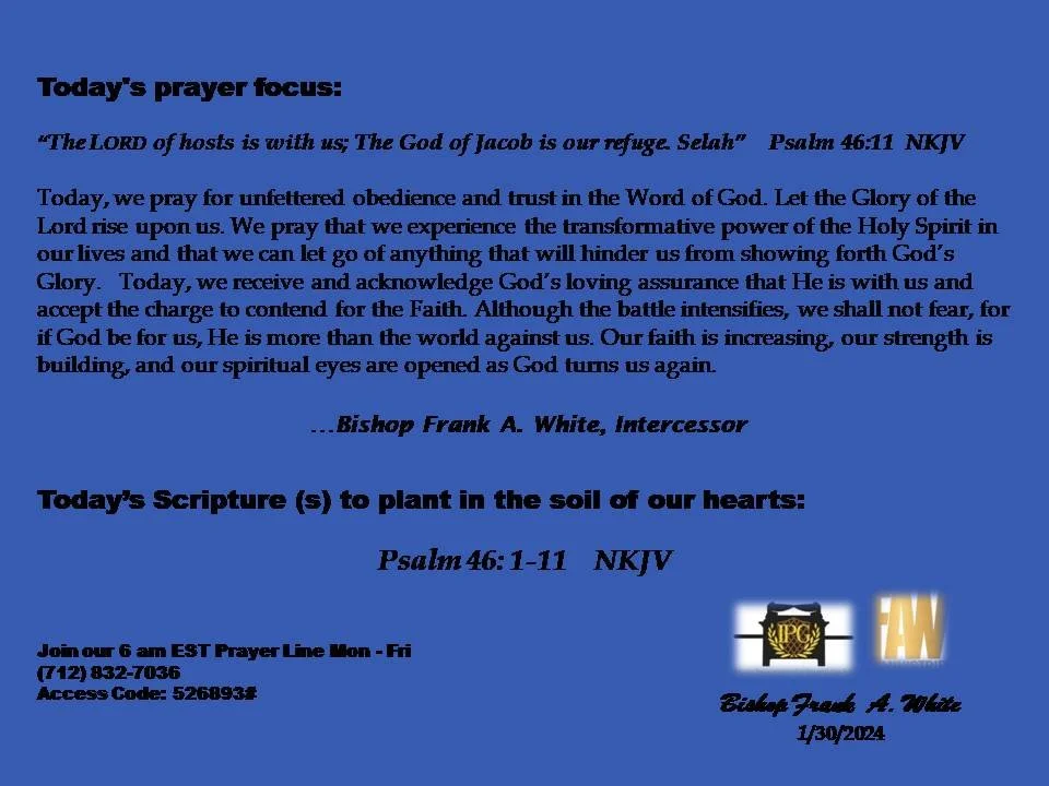 Daily Prayer Focus — FAW Ministries
